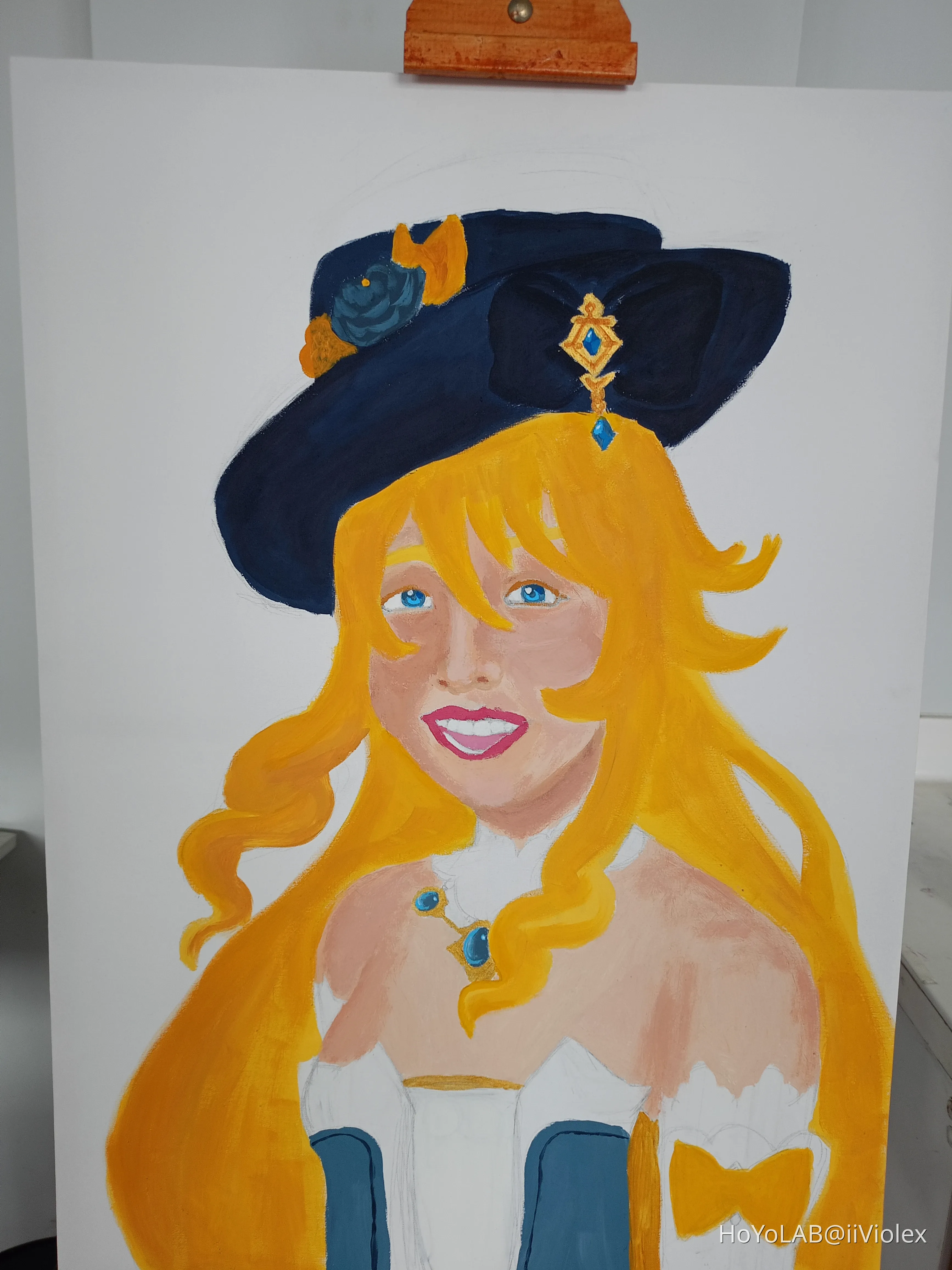 Navia progress~ (before and after) + new OC design I made today ...