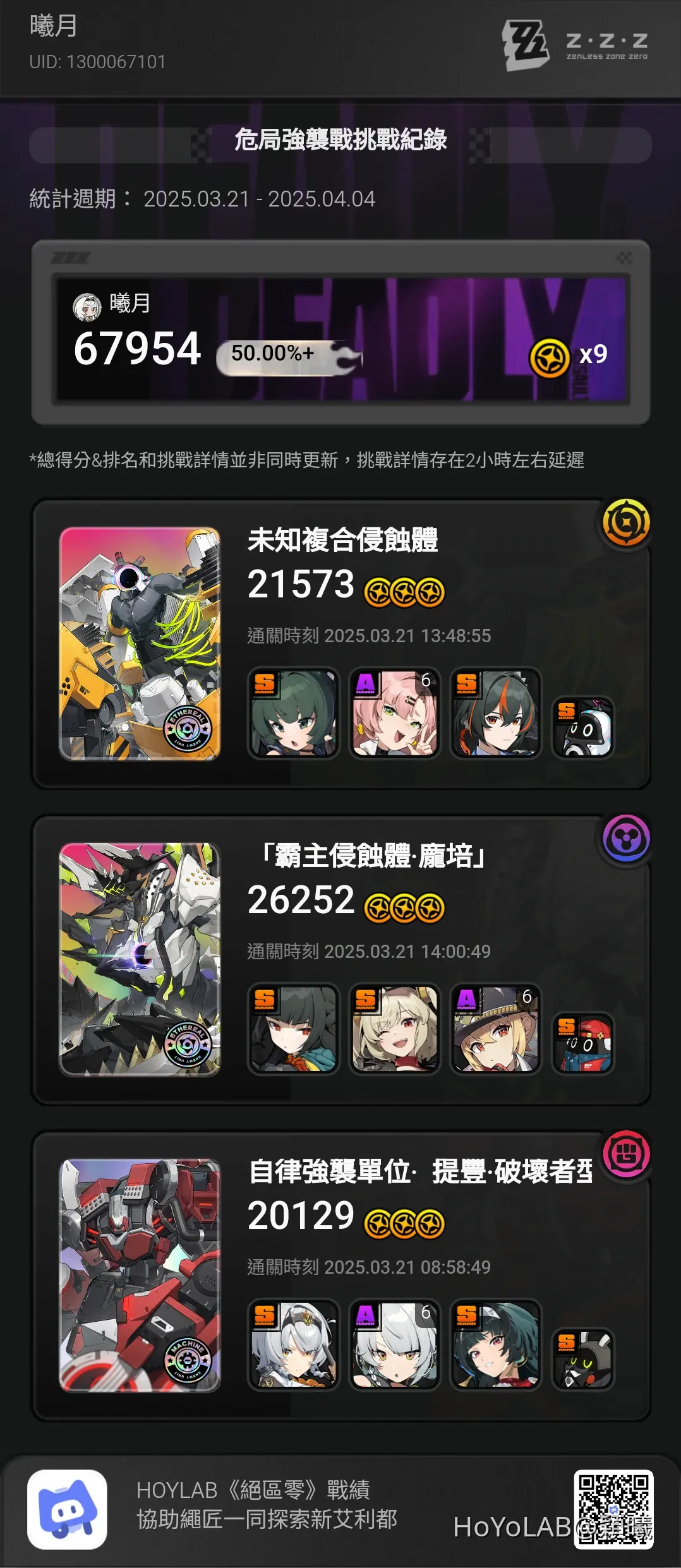 絕區1.6危局（3/21） Zenless Zone Zero | HoYoLAB