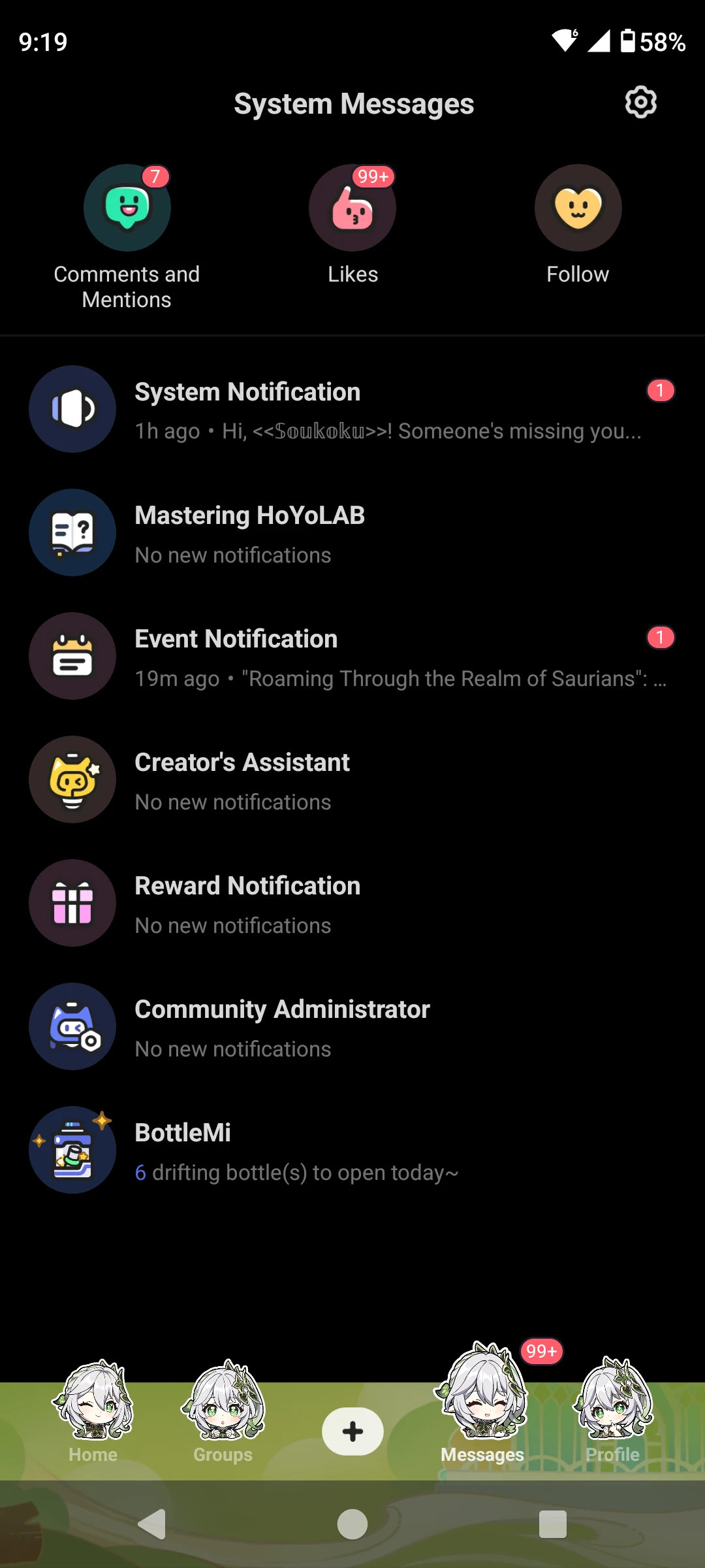 I panic when I see my replies- | HoYoLAB