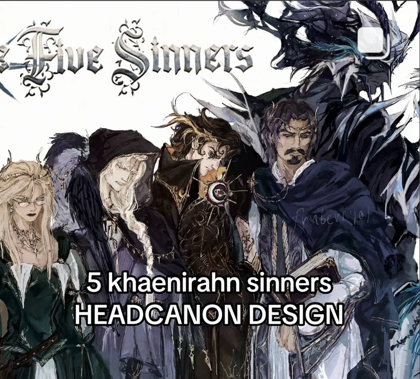 5 Khaen'riah sinners, Imagined design. Credits to @Fruberry01 on ...