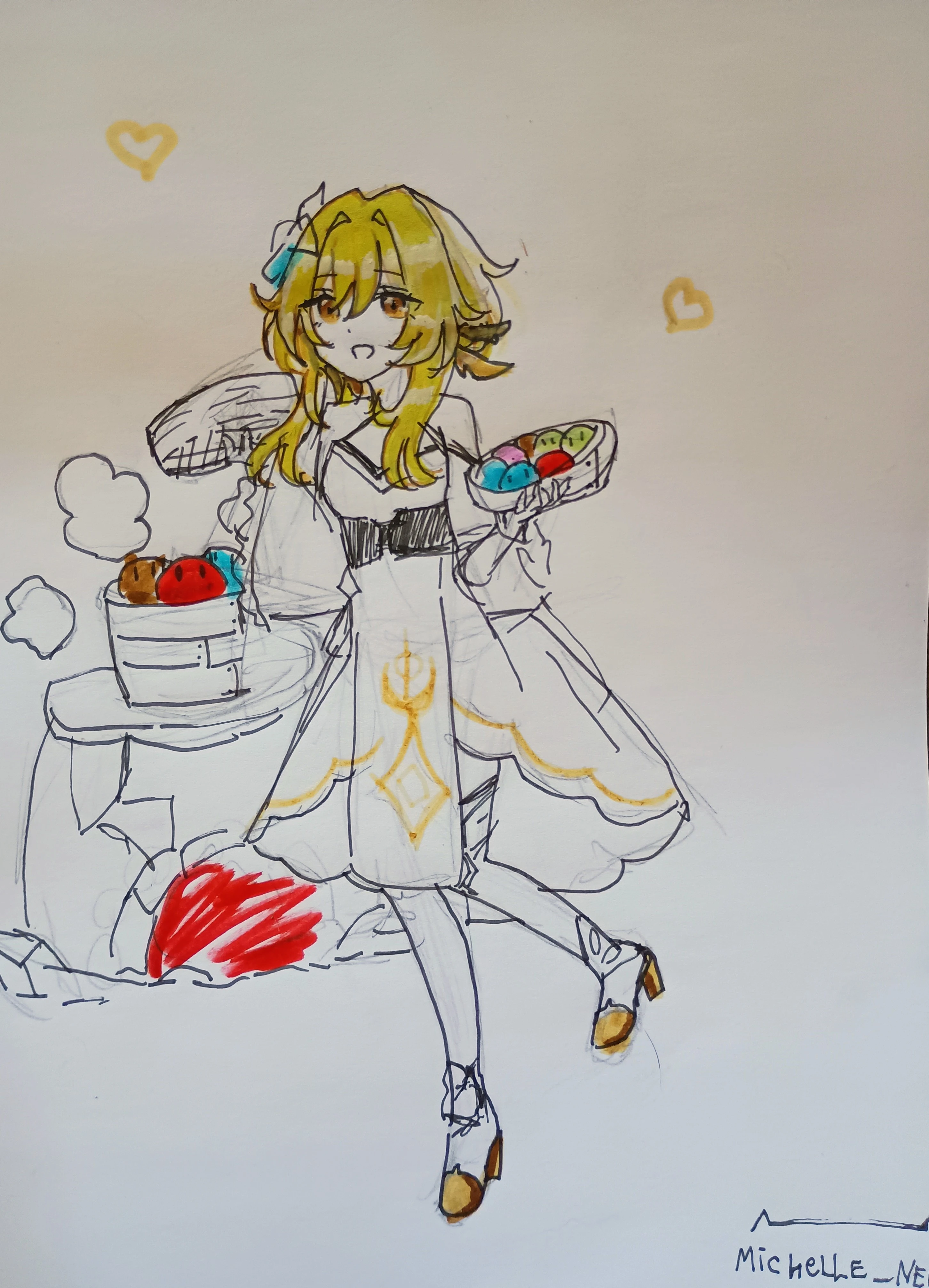 Lumine drawing♡ Genshin Impact | HoYoLAB