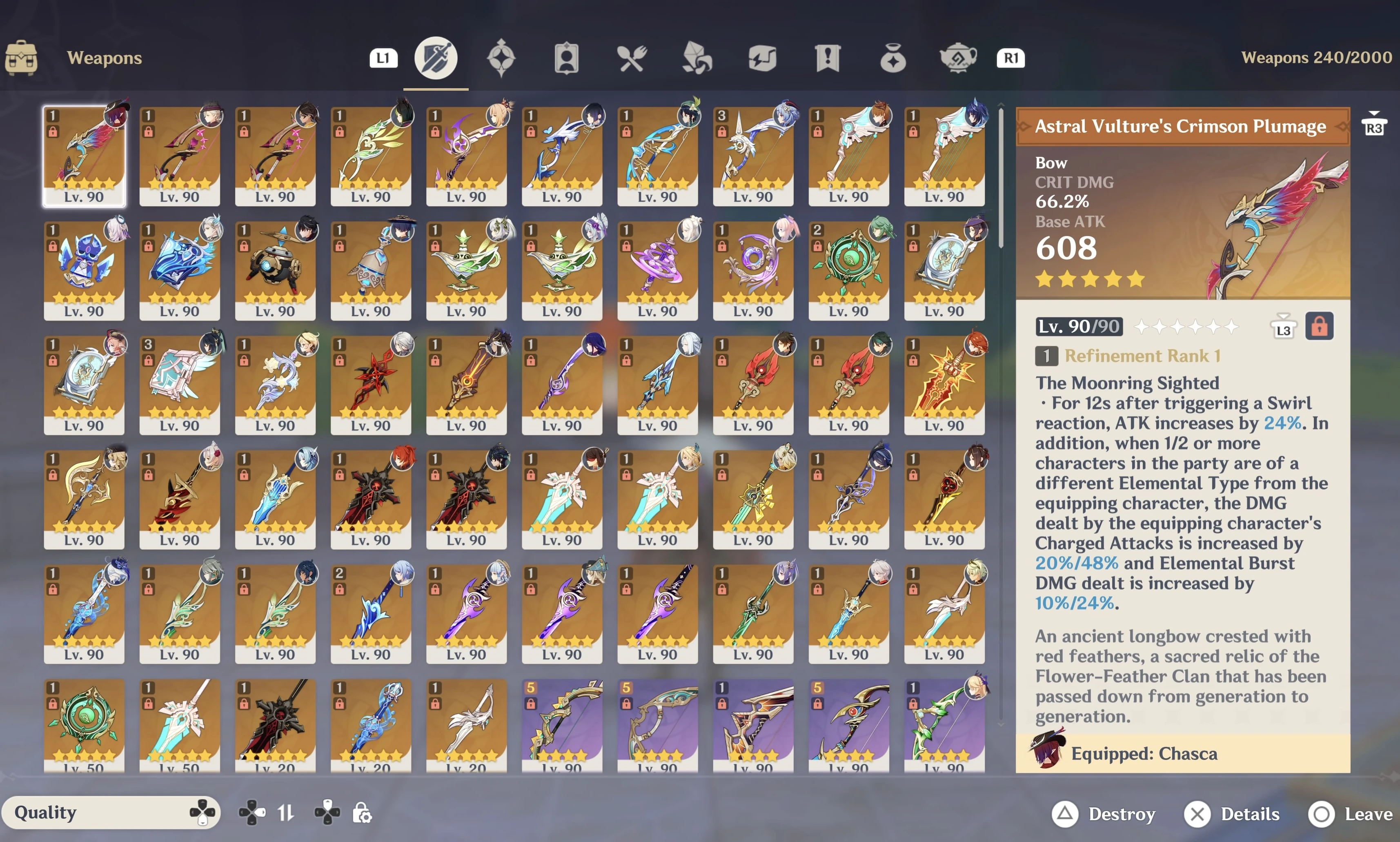 All these five star weapons… Genshin Impact | HoYoLAB