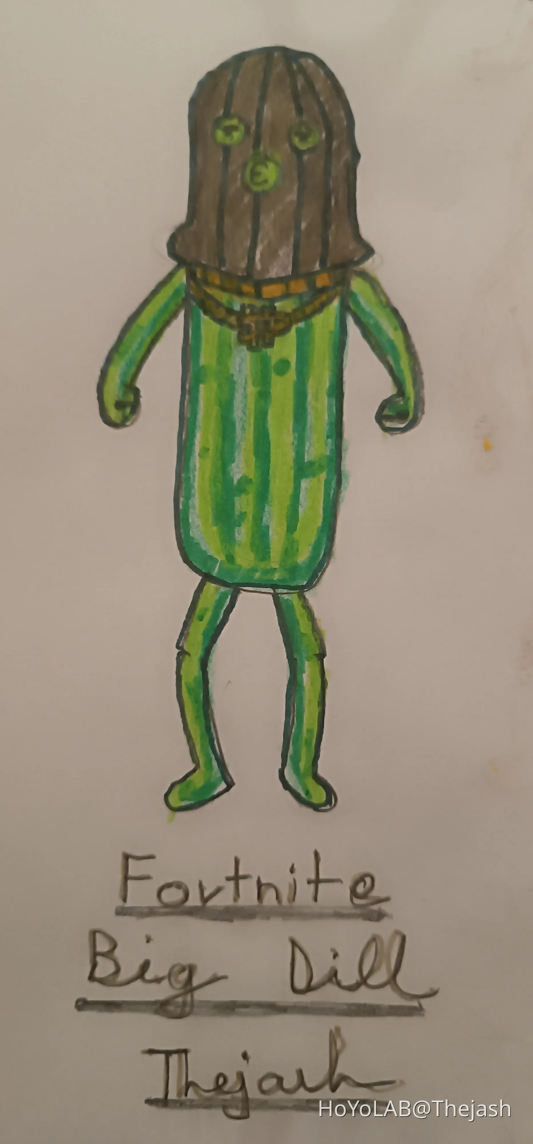 I drew Big Dill from Fortnite. Genshin Impact | HoYoLAB
