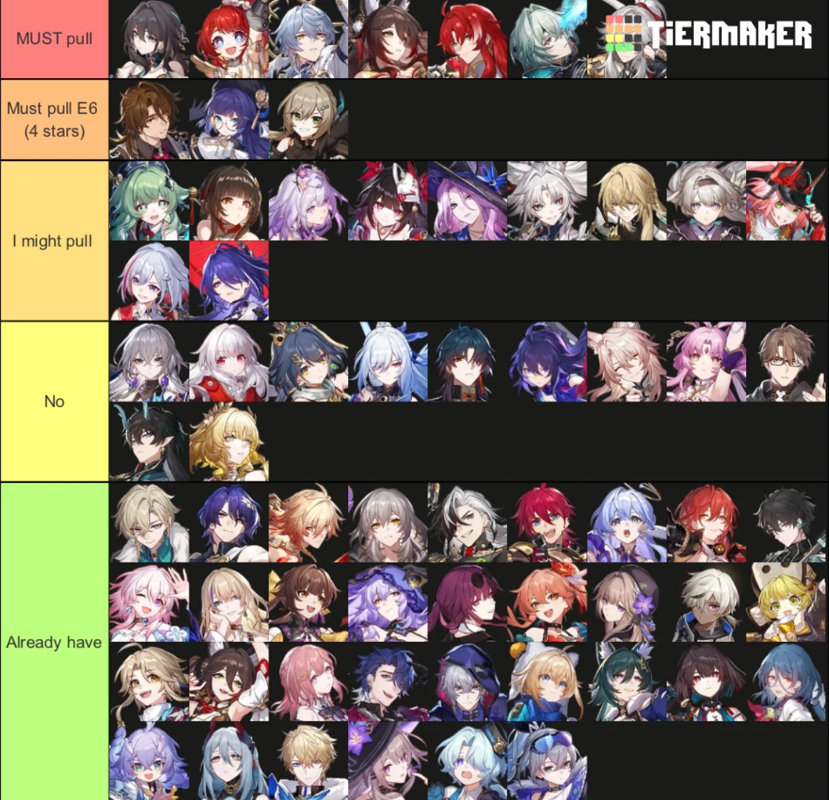 Hsr pull list! Honkai: Star Rail | HoYoLAB