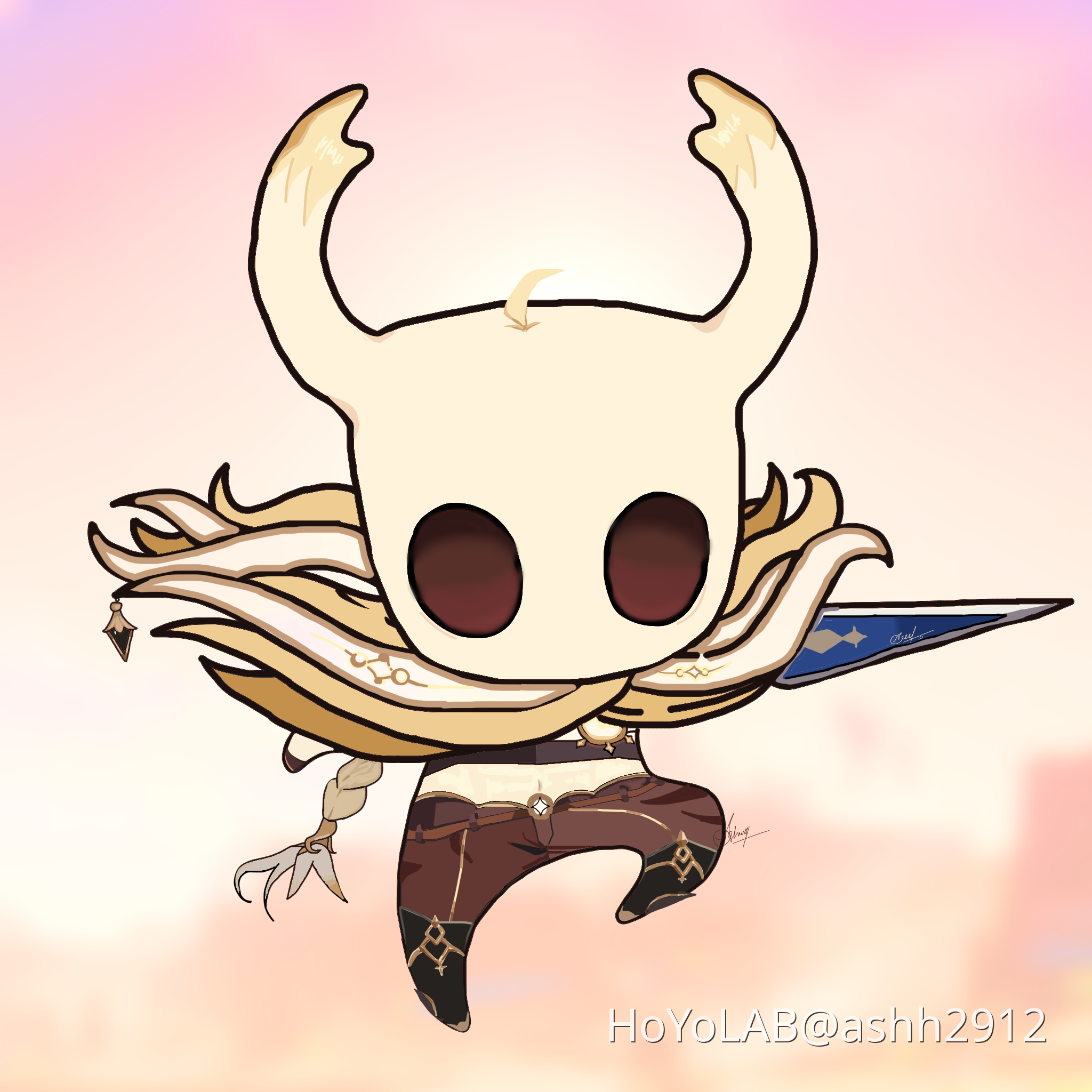 Drawing of [ Aether x Hollow Knight ] Genshin Impact | HoYoLAB