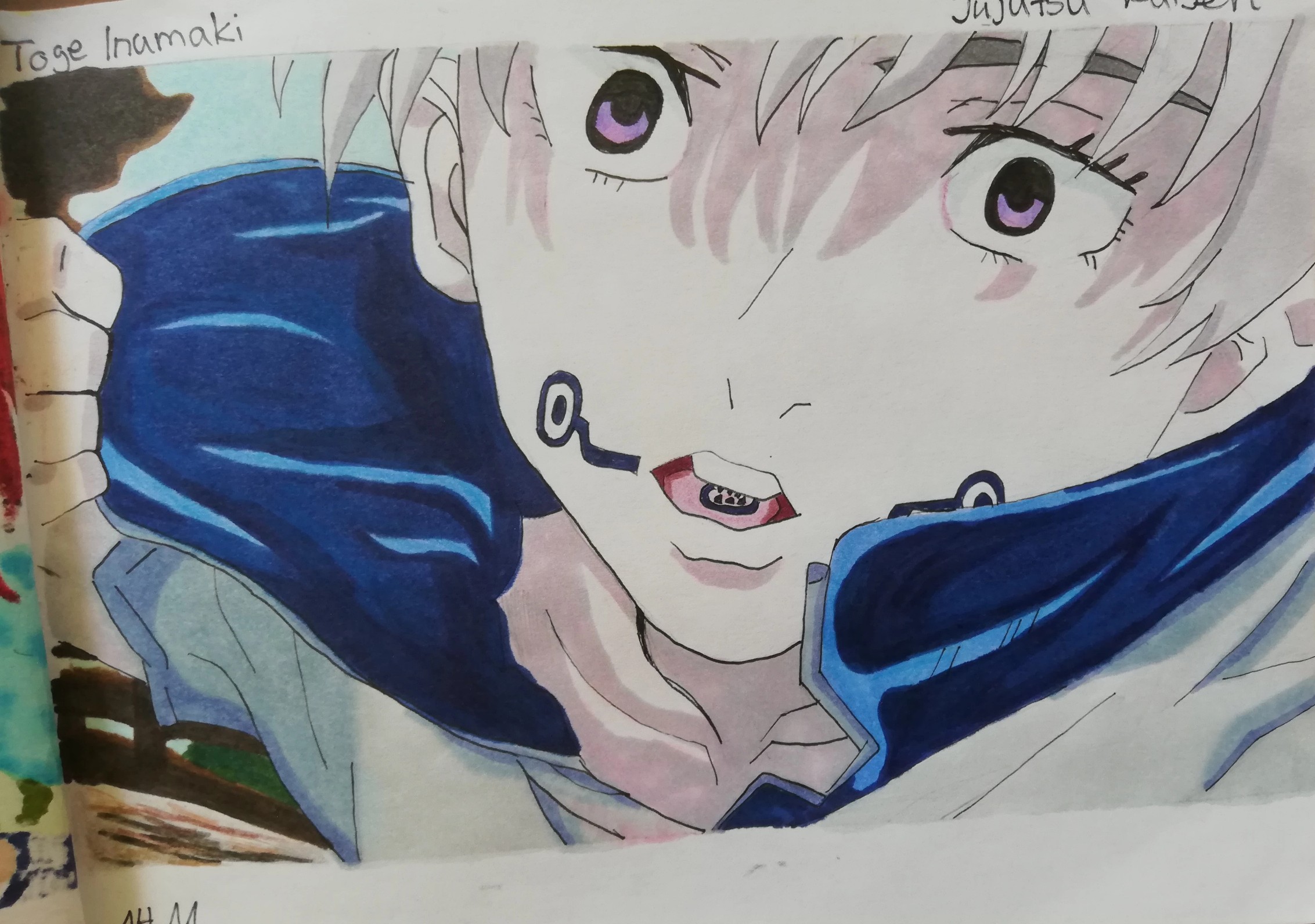 Anime drawing (27/?): Toge Inumaki from Jujutsu Kaisen | HoYoLAB