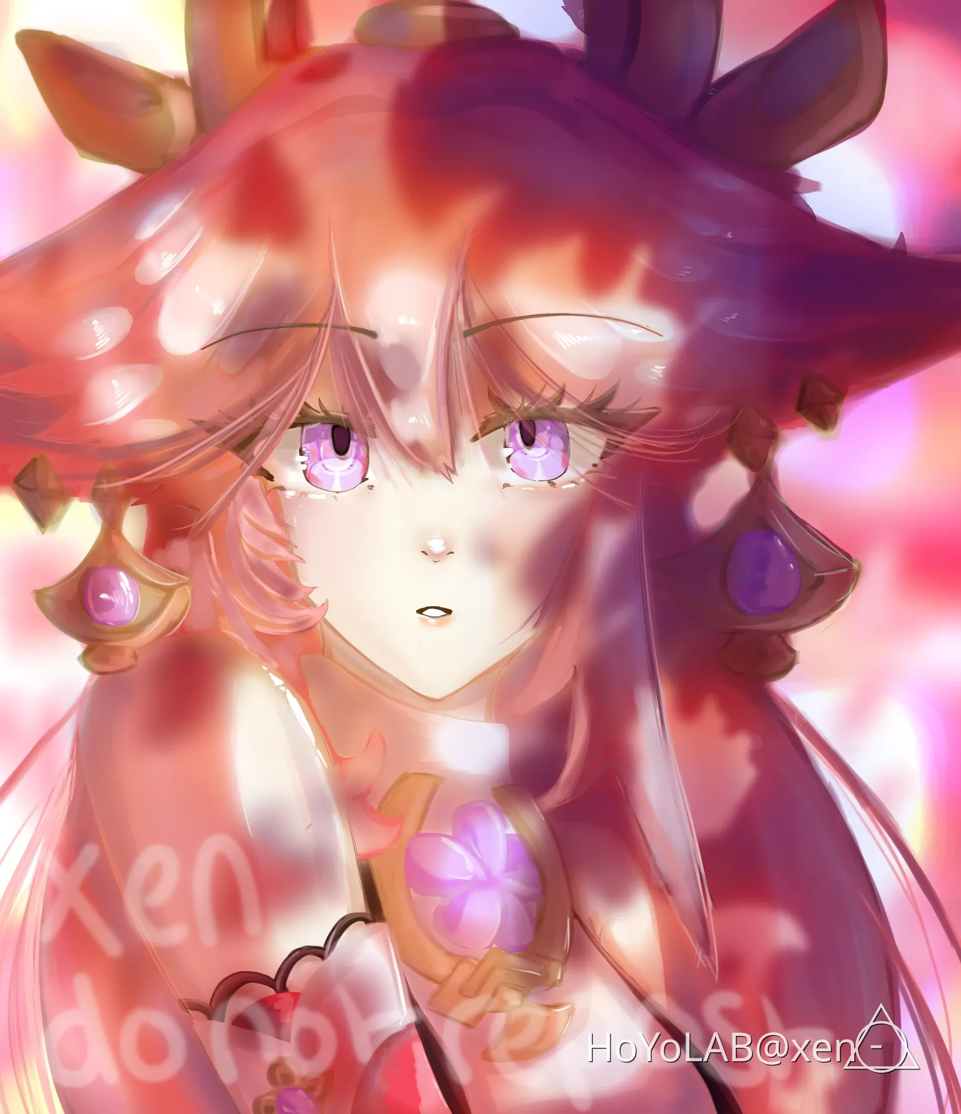 yae miko art rahh Genshin Impact | HoYoLAB