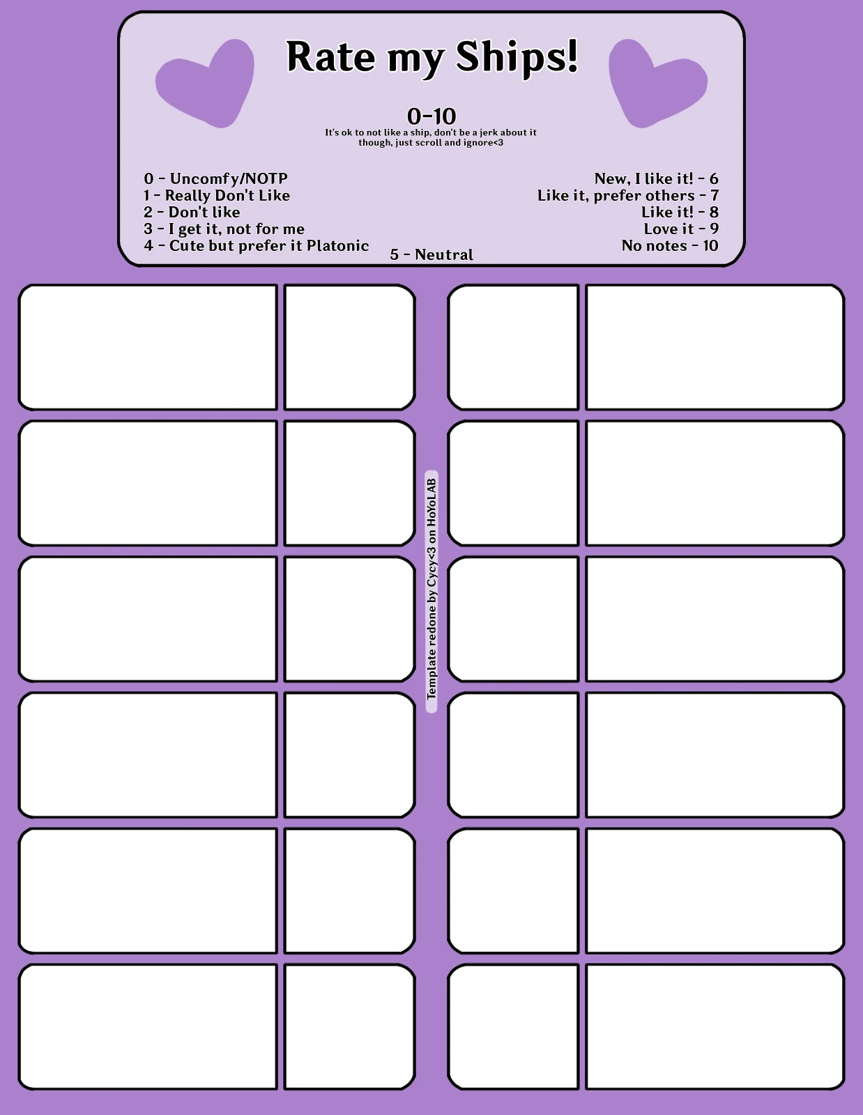 Rate my ship template - Redone! Genshin Impact | HoYoLAB