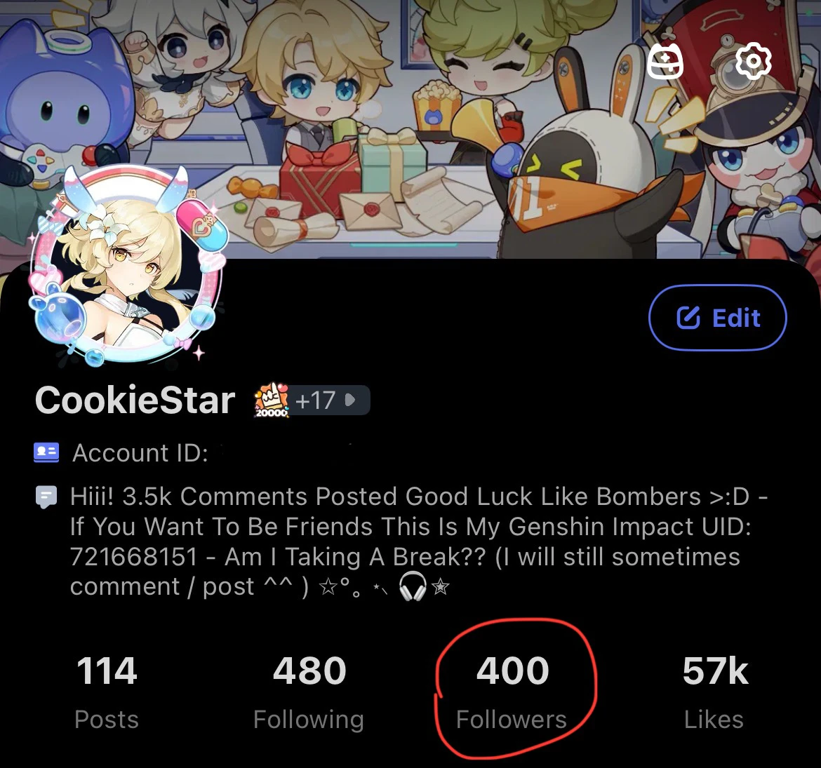 400 Followers! | HoYoLAB