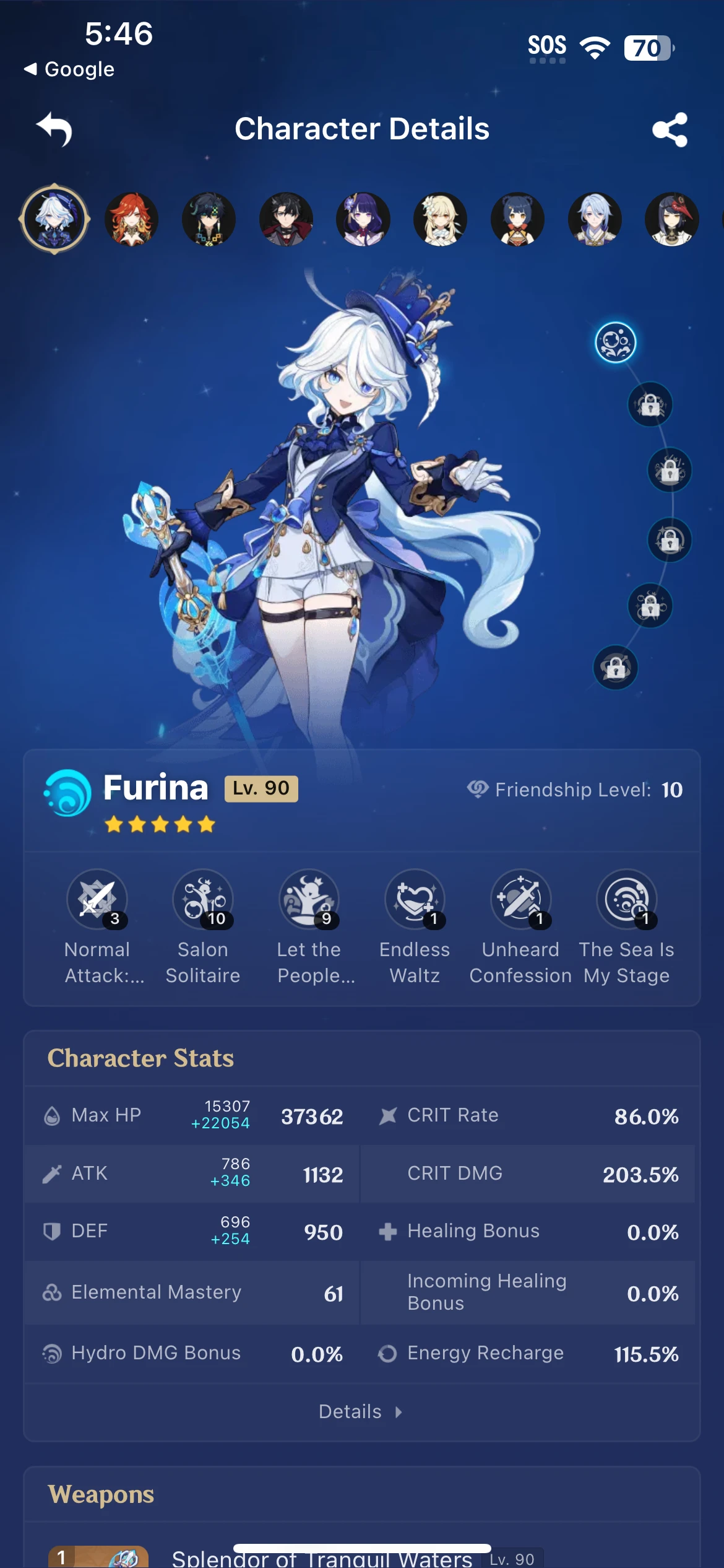 F2p Frunia build Genshin Impact | HoYoLAB