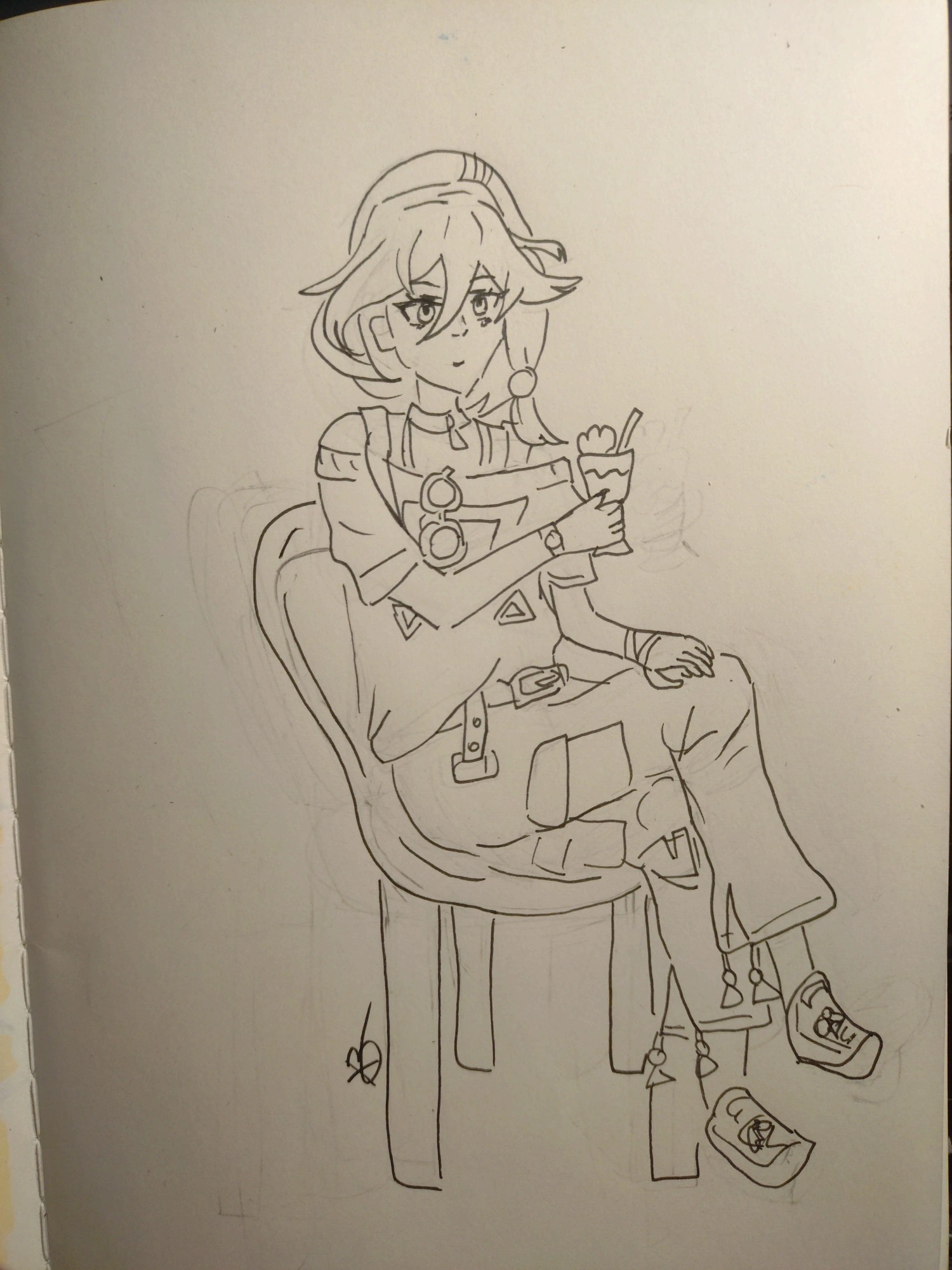 Fu Hua (Spring Traveler Outfit) for @♡ Joss ♡ project (Sketch) Honkai ...