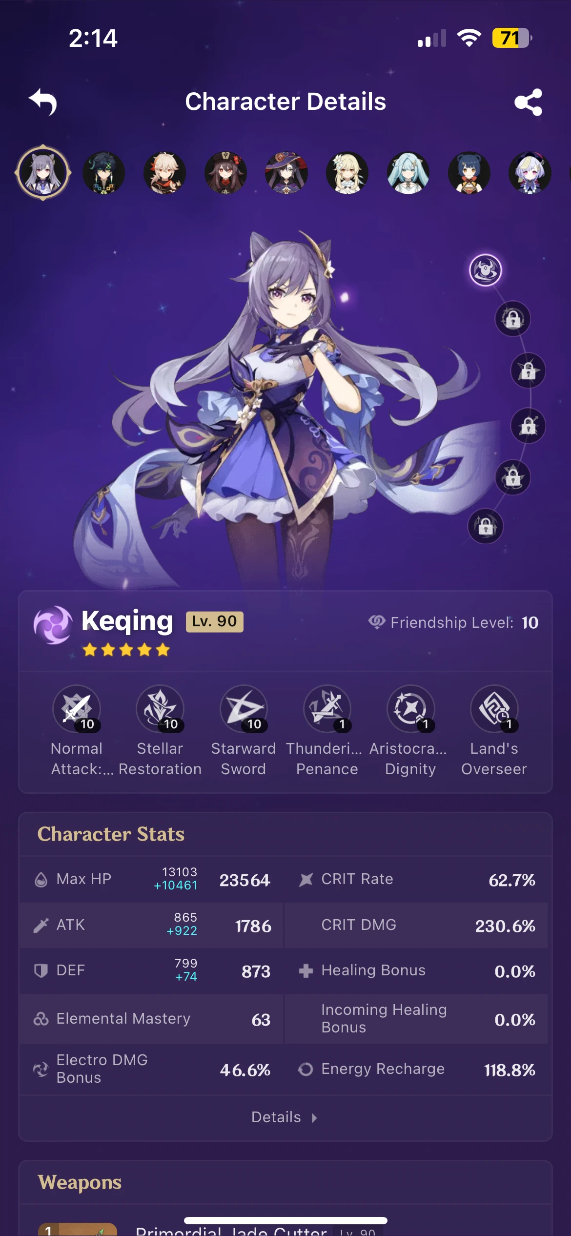 Update to my keqing build Genshin Impact | HoYoLAB