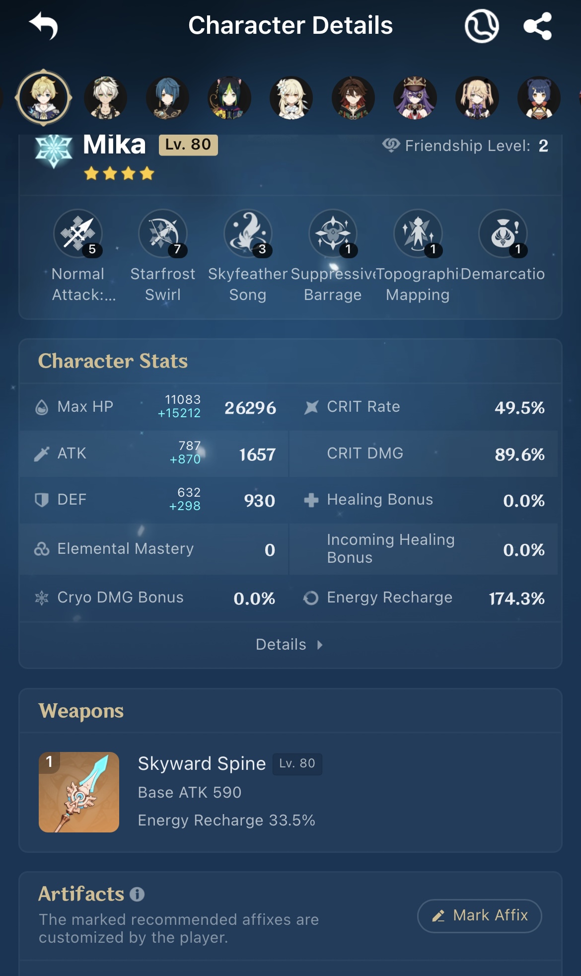 Making my Mika a dps help pls Genshin Impact | HoYoLAB