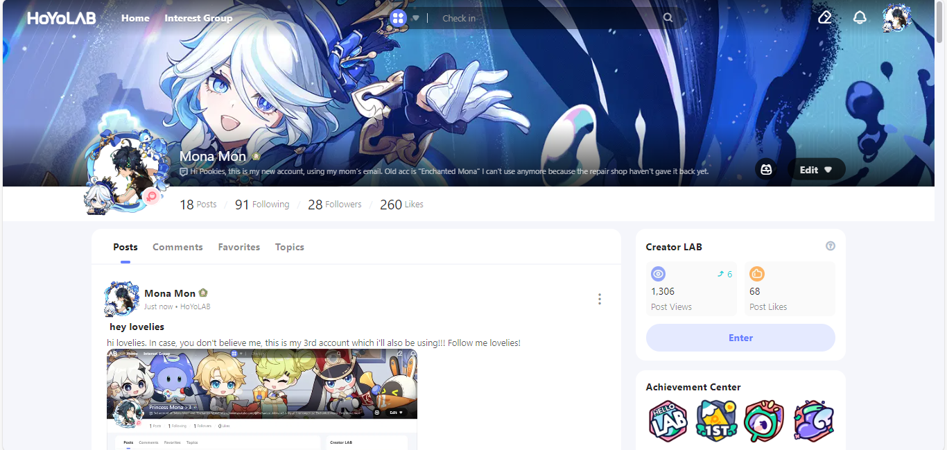 Hi lovelies | HoYoLAB