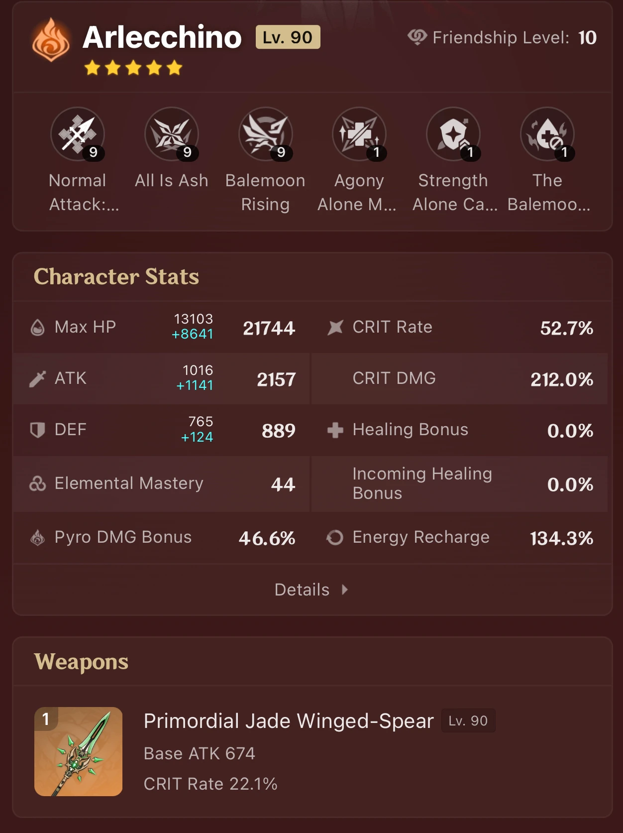 arlecchino build Genshin Impact | HoYoLAB