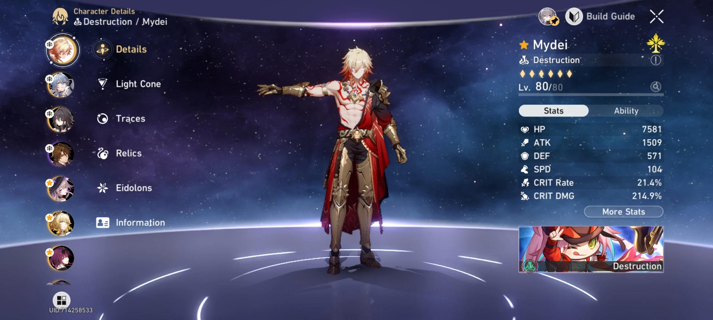 Rate my Mydei build Honkai: Star Rail | HoYoLAB