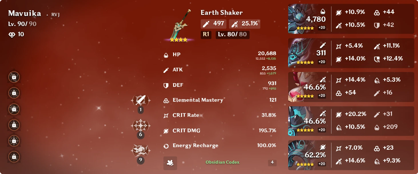 Advice on Mavuika's build... Genshin Impact | HoYoLAB