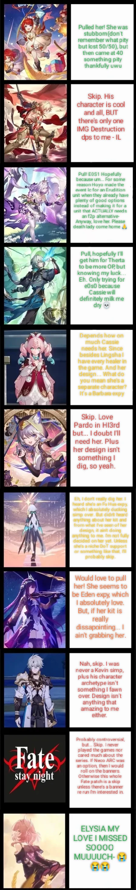 Pull plan regarding new characters of 3.X Honkai: Star Rail | HoYoLAB