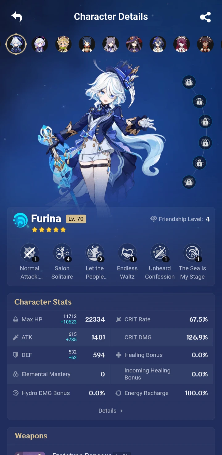 here's my progress on building my lady 👍 Genshin Impact | HoYoLAB