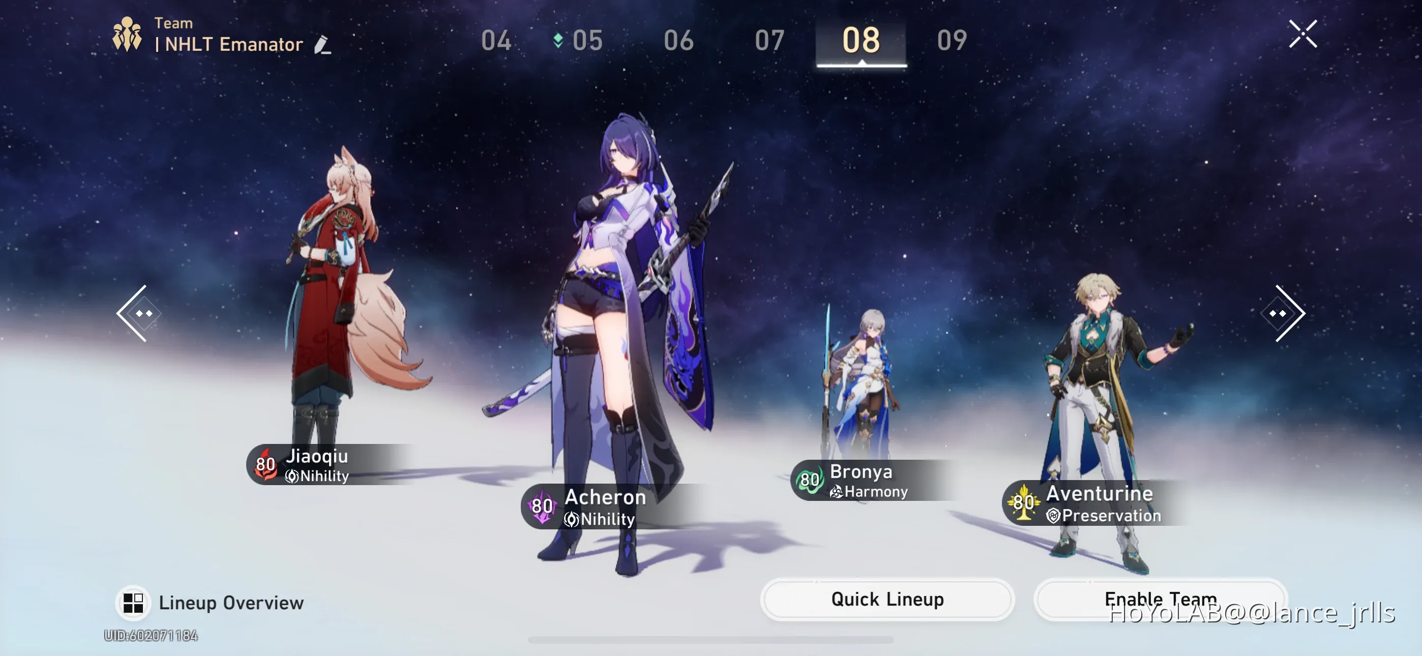 Which Harmony Support is better for my E2S1 Acheron? Honkai: Star Rail | HoYoLAB