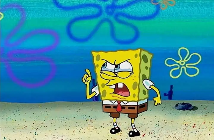 angry spongebob squarepants