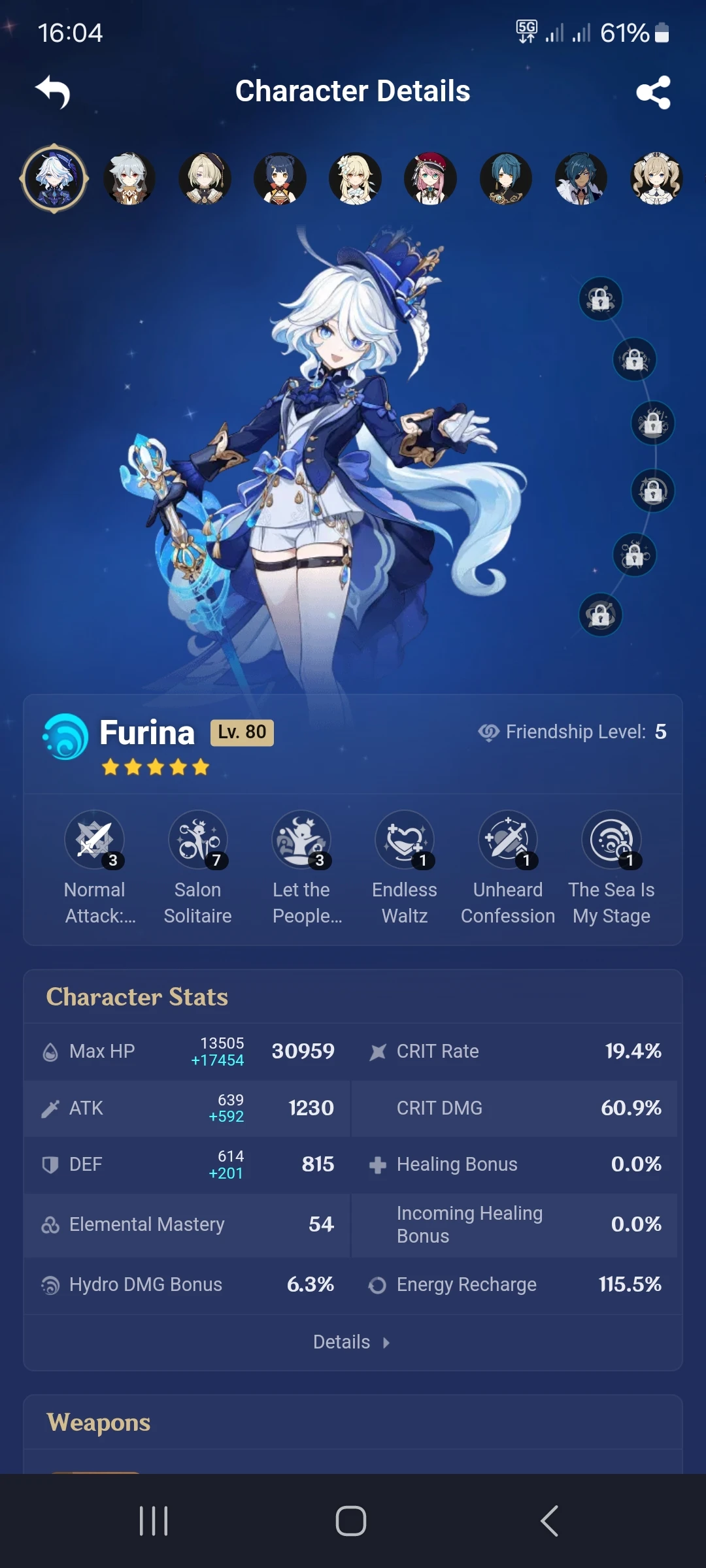 Best Furina HP Genshin Impact | HoYoLAB