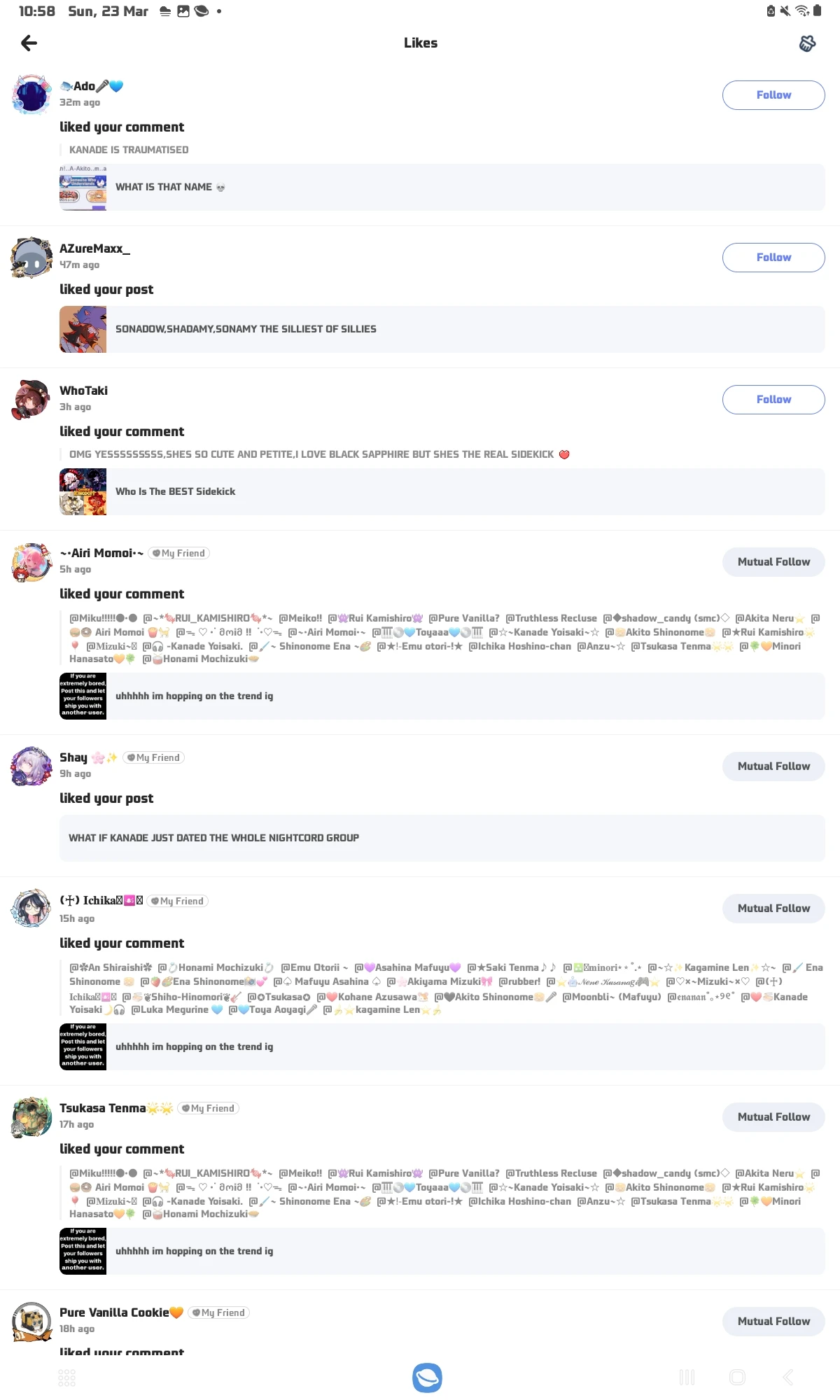 GUYS THERE IS AN ADO ON HOYOLAB FOLLOW HERRRRRR Genshin Impact | HoYoLAB