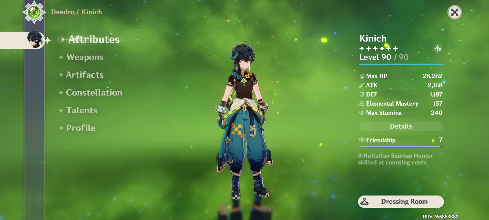 Here's my Kinich build cuz why not? (=^-ω-^=) Genshin Impact | HoYoLAB