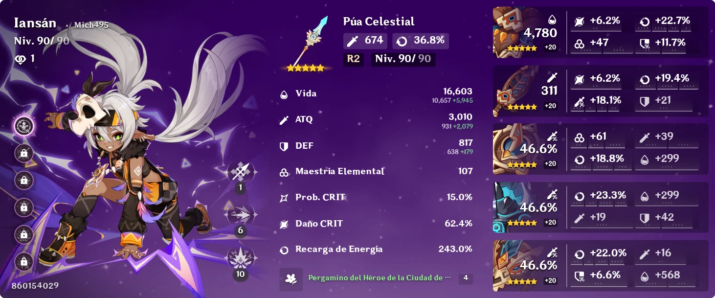 ⚡Build Iansan y Clorinde⚡ Genshin Impact | HoYoLAB