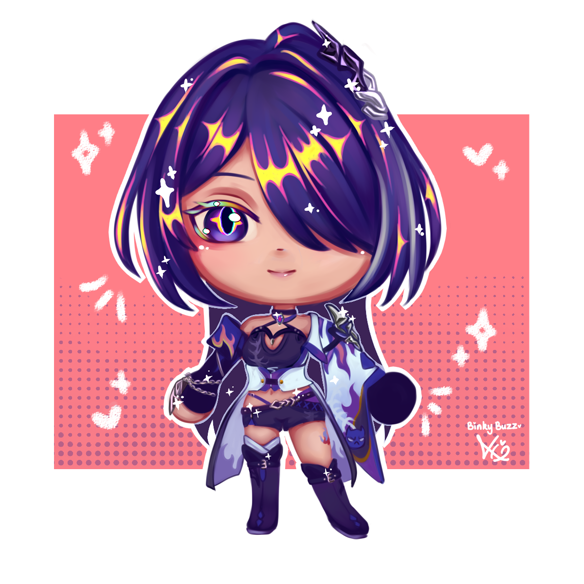 Acheron chibi 🩸🥀☔ Honkai: Star Rail | HoYoLAB