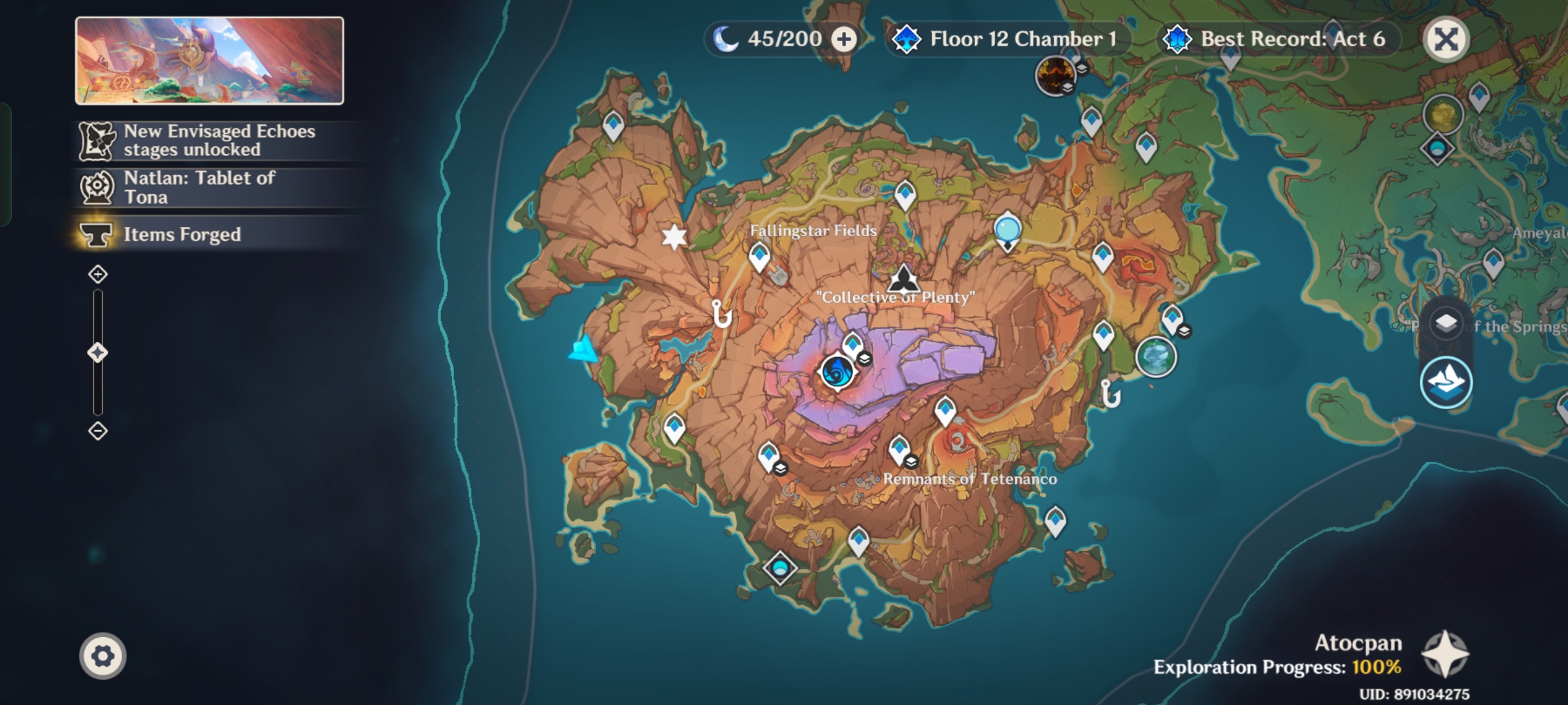 100 percent done now the new map Genshin Impact | HoYoLAB