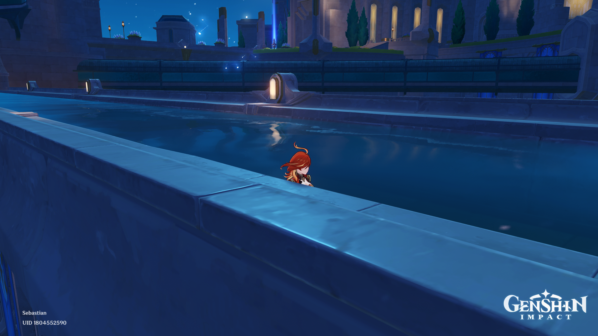 That's one heck of an archon... standing mid-water with fire in her ...