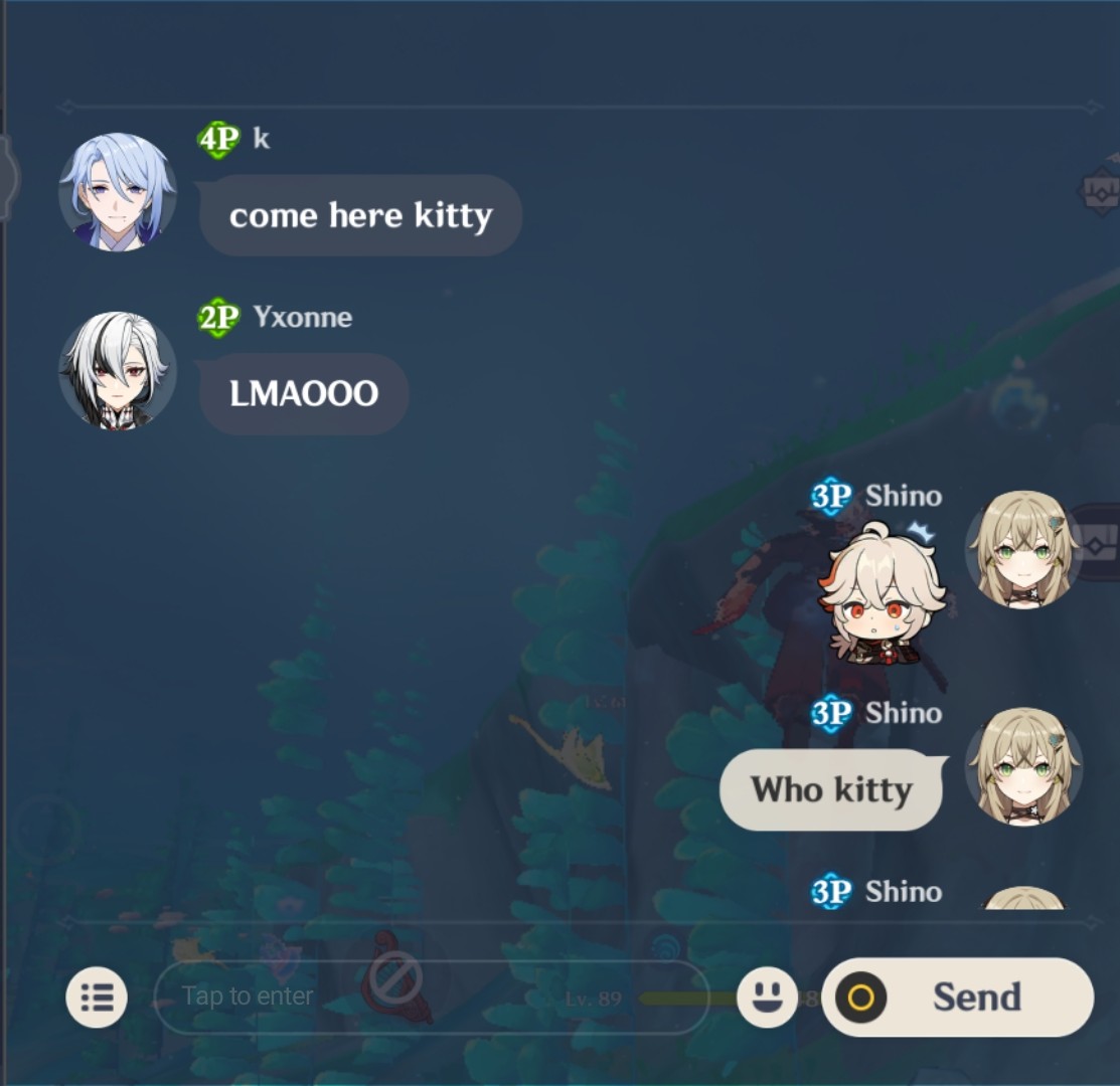 Random genshin chats ( I changed usernames before, lemmi make a quick ...