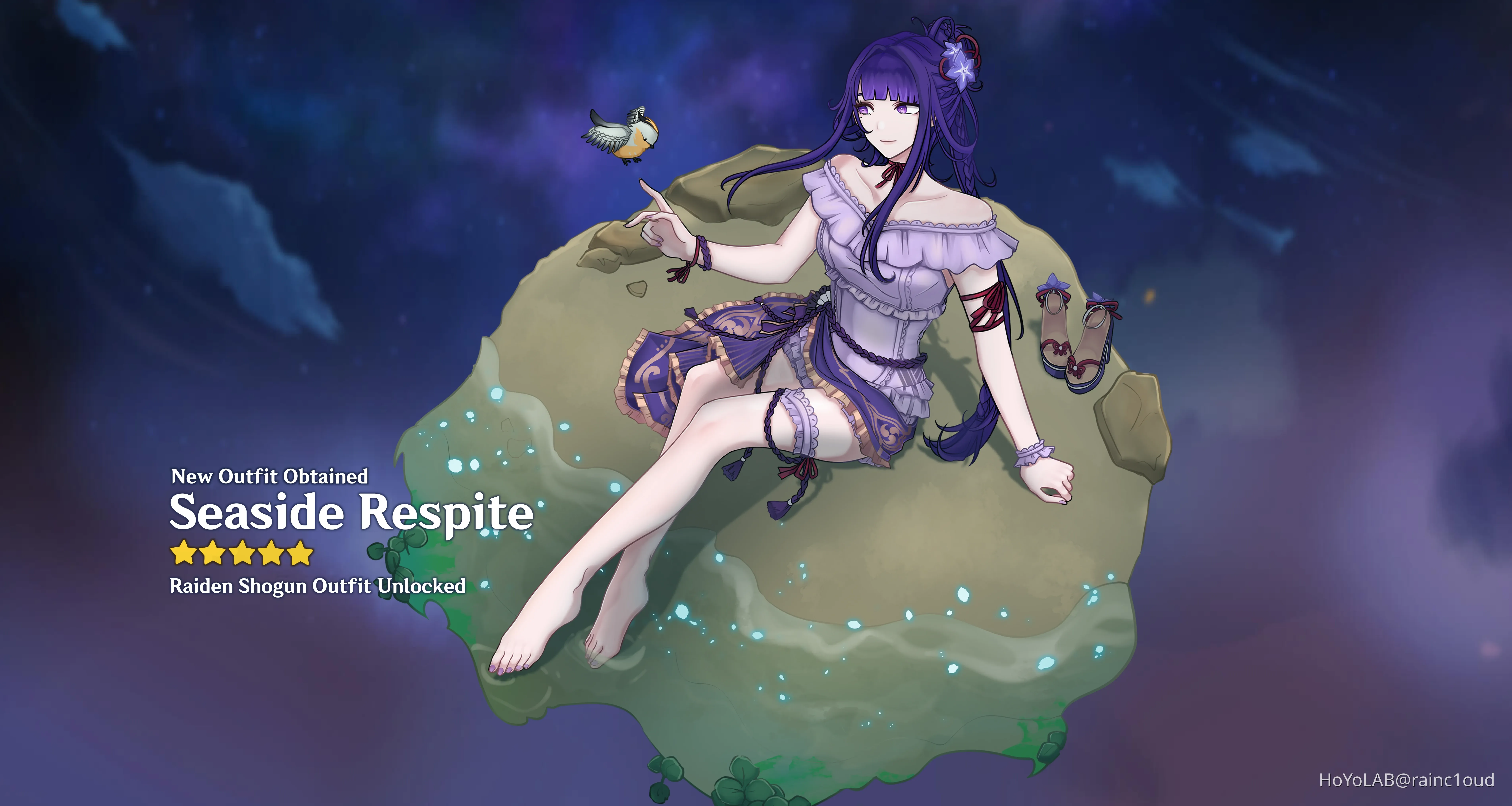 Raiden Shogun Beach Skin