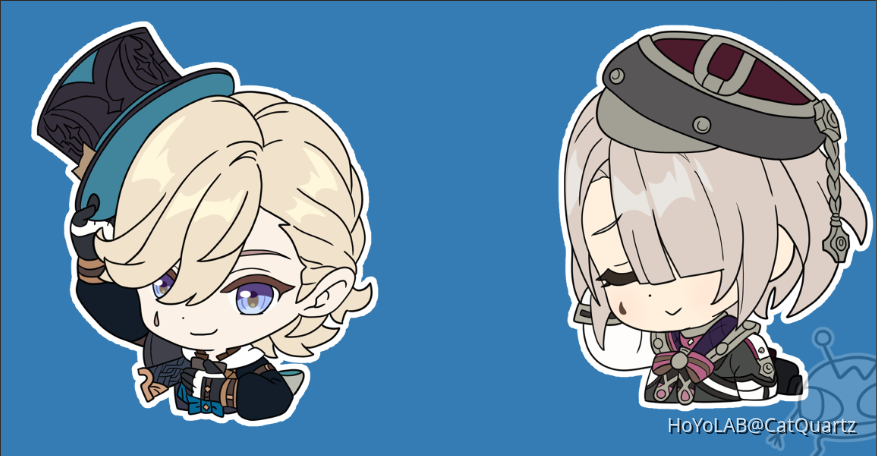 I swapped Lyeny and Freminet's colors Genshin Impact | HoYoLAB