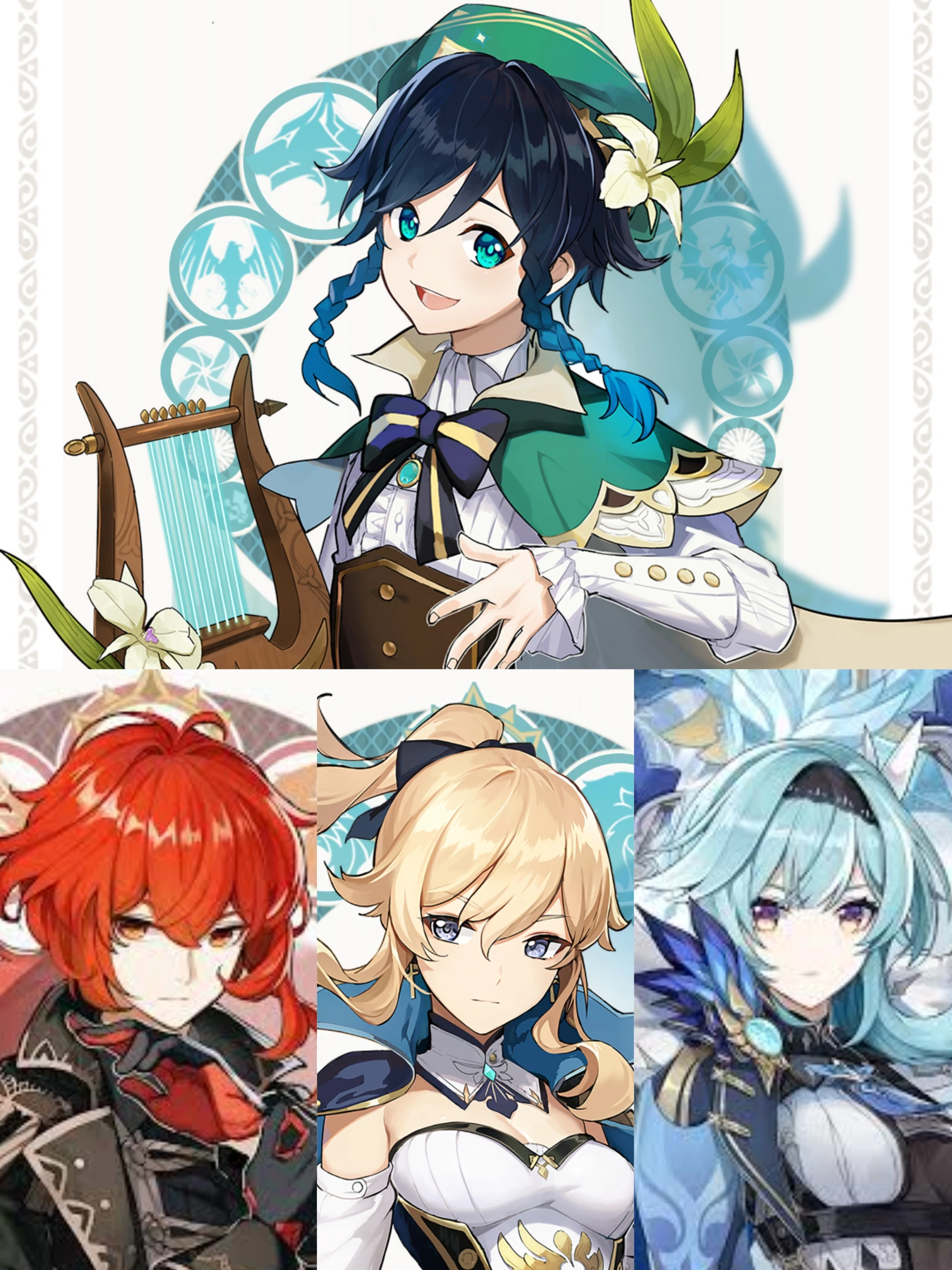 Six Archons And My Top 3 Chosen Strongest Frontliners Genshin Impact ...