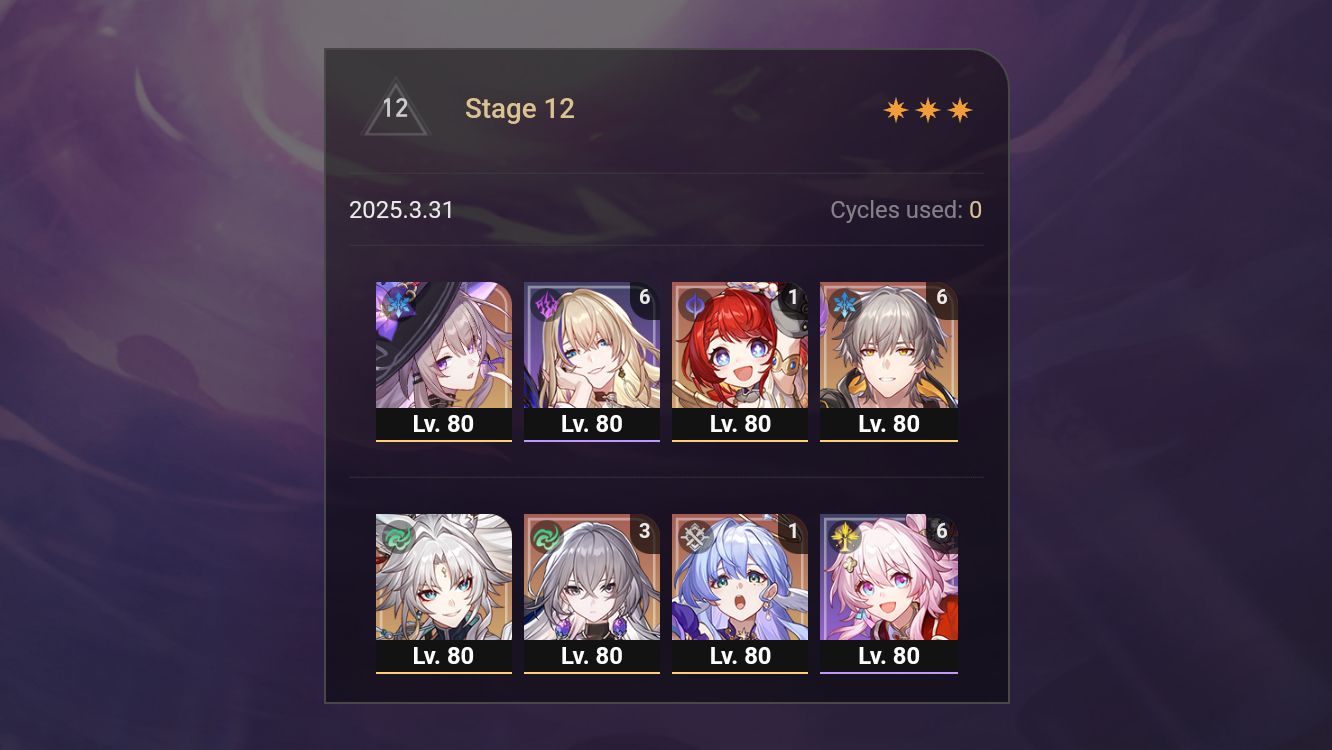 0 Cycle with E0S0 THerta and E0S1 Feixiao Honkai: Star Rail | HoYoLAB