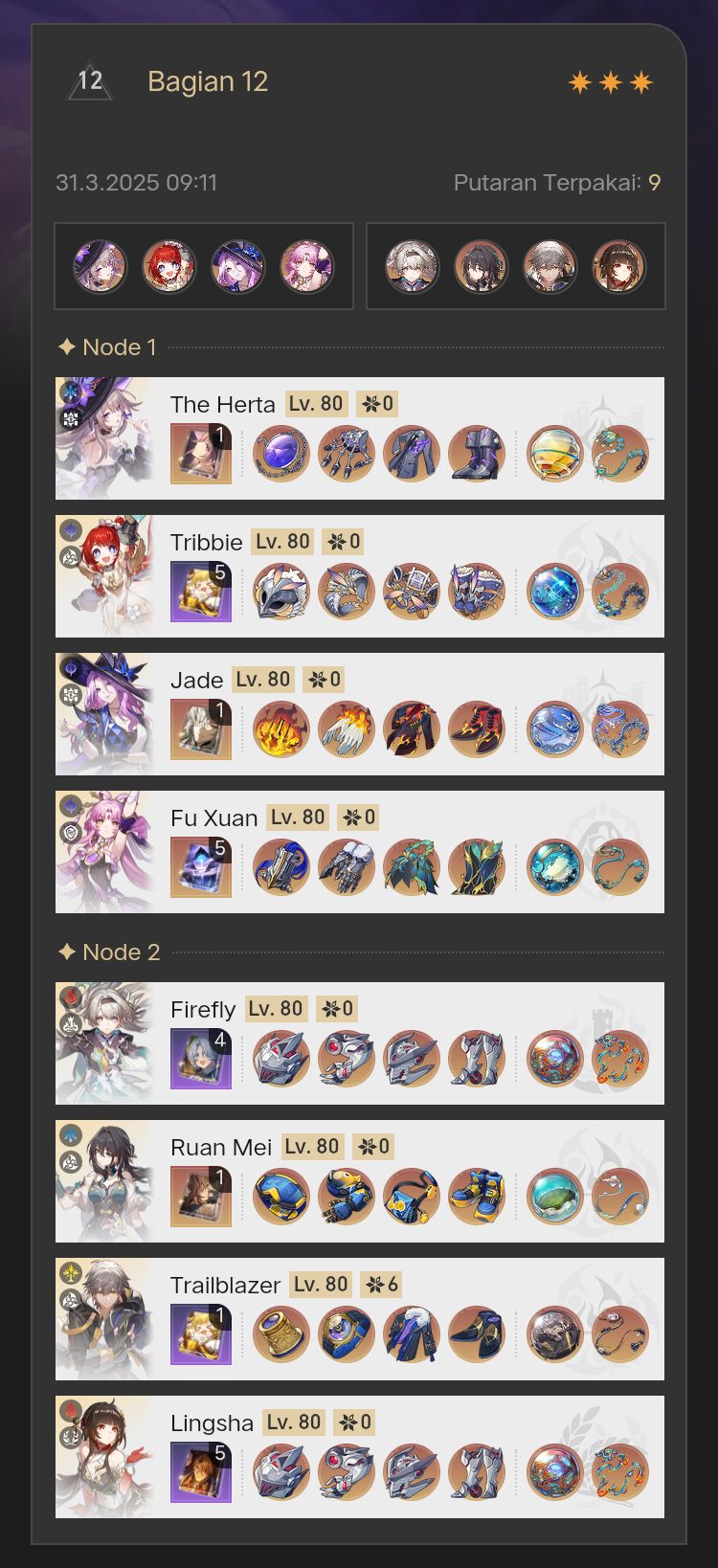 Full Five star character Honkai: Star Rail | HoYoLAB