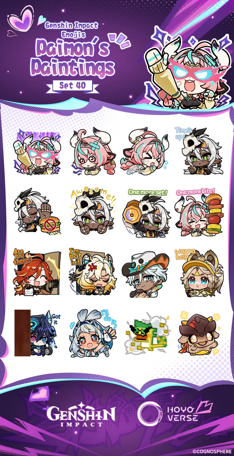 New stickers from Hoyo !!! Yahoo!! Genshin Impact | HoYoLAB
