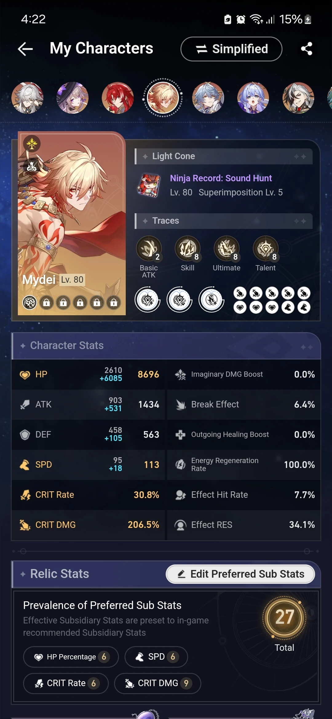 E1 MYDEI BUILD!!! Honkai: Star Rail | HoYoLAB