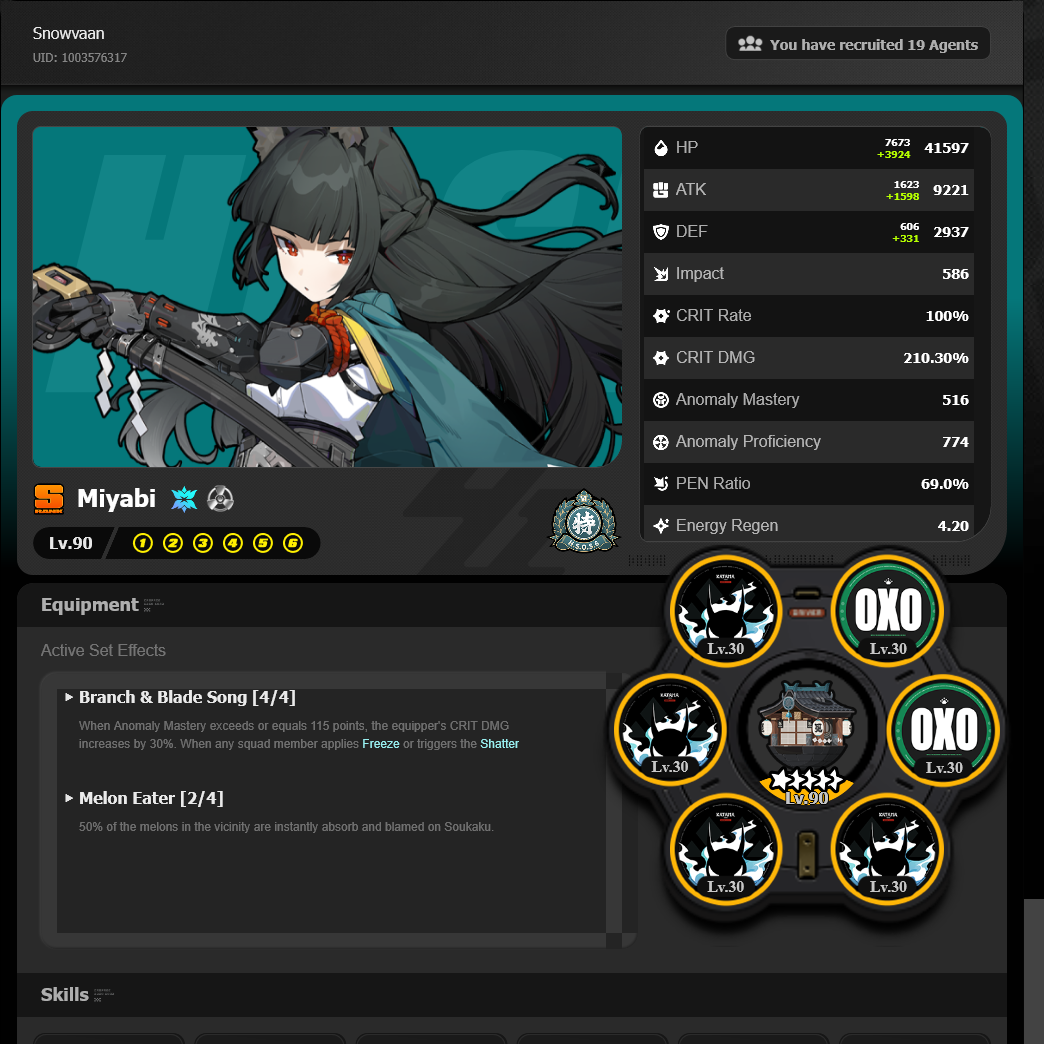 Rate my build. Miyabi by the books Zenless Zone Zero | HoYoLAB