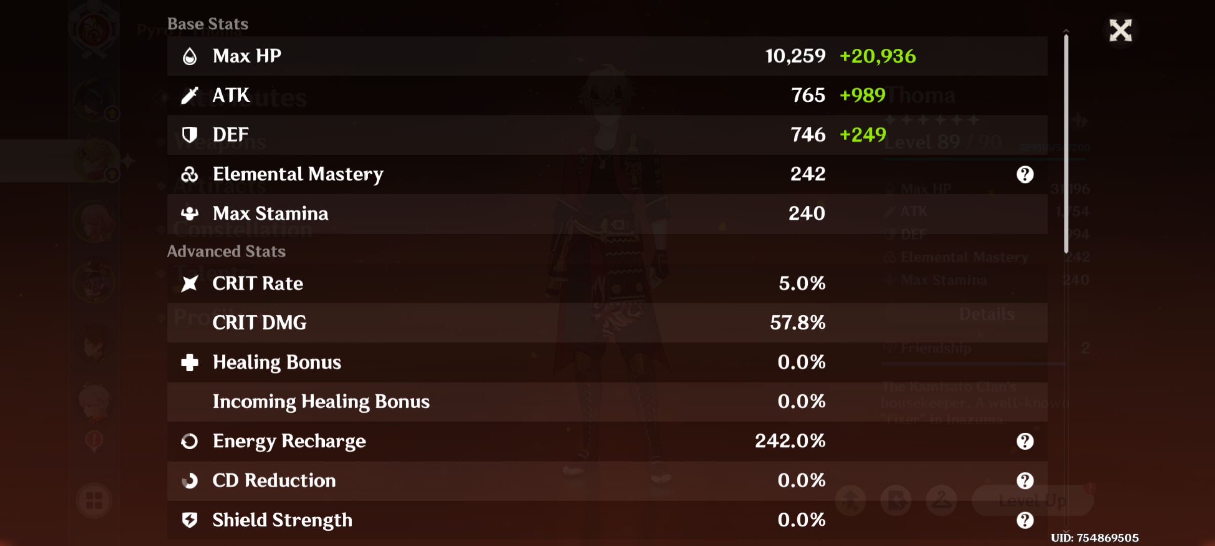 rate my Thoma build Genshin Impact | HoYoLAB