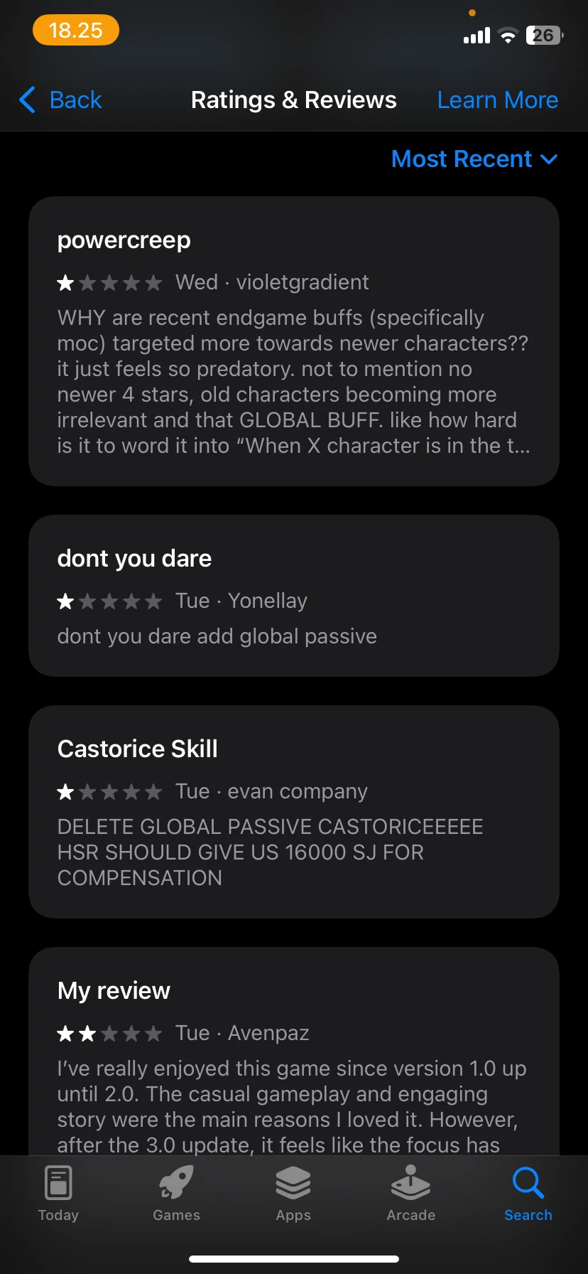 1 star review raid HSR on appstore Honkai: Star Rail | HoYoLAB