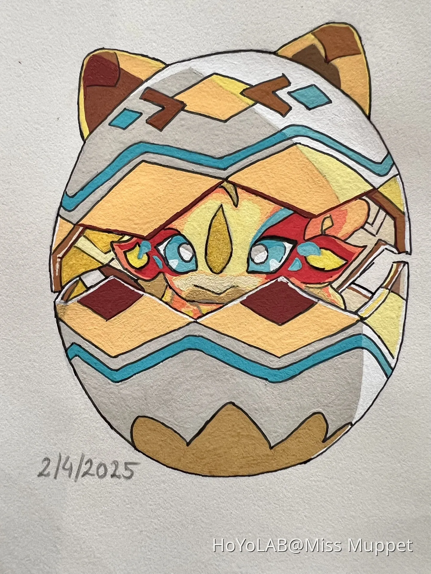 Finished my third Firstborn Firesprite drawing. Genshin Impact | HoYoLAB