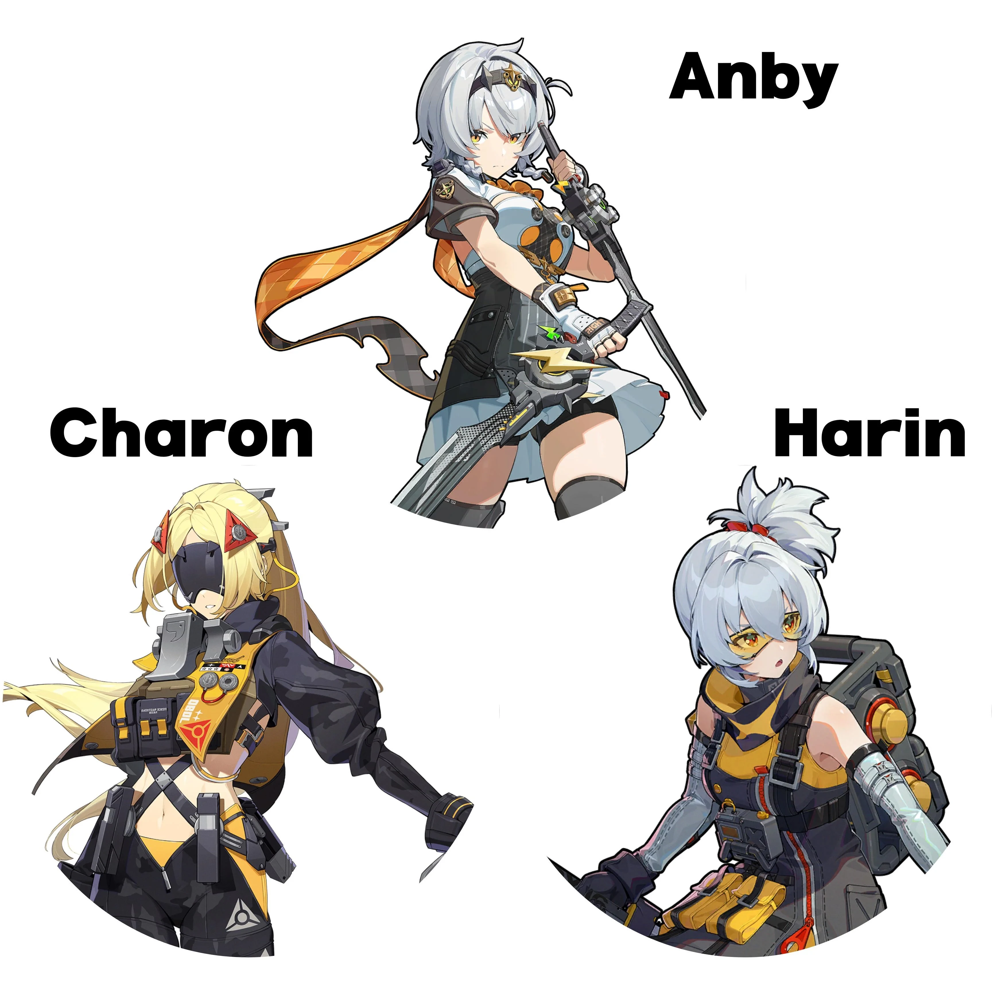 Anby Harin And Charon Zenless Zone Zero | HoYoLAB