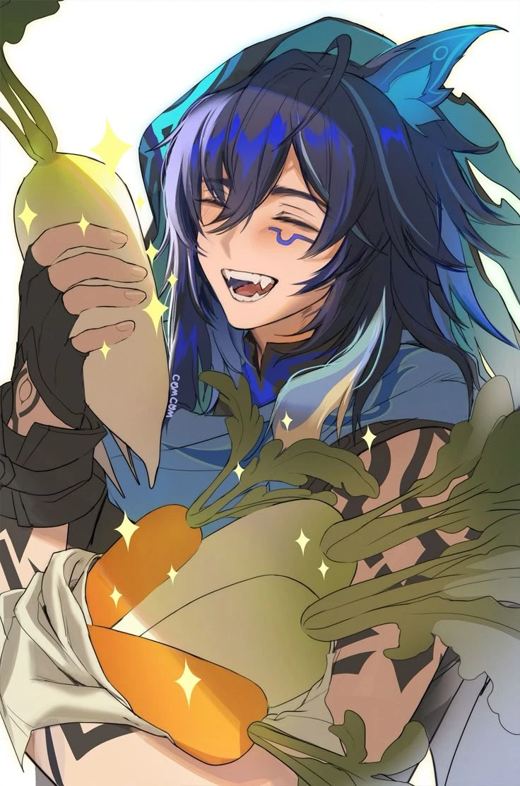 Ororon loving his veggies Genshin Impact | HoYoLAB