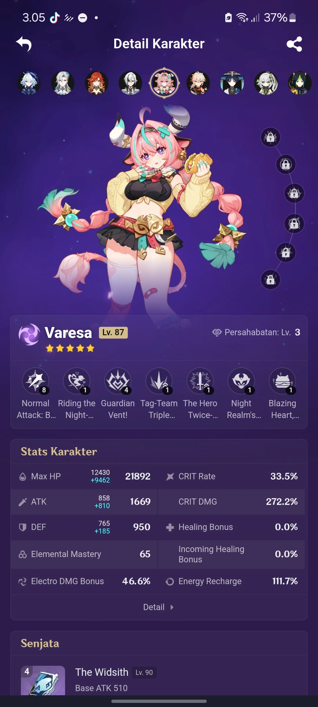 Varessa Build Genshin Impact | HoYoLAB