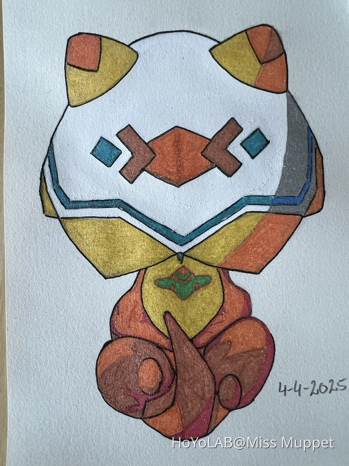 My last Firstborn Firesprite drawing finished. Genshin Impact | HoYoLAB