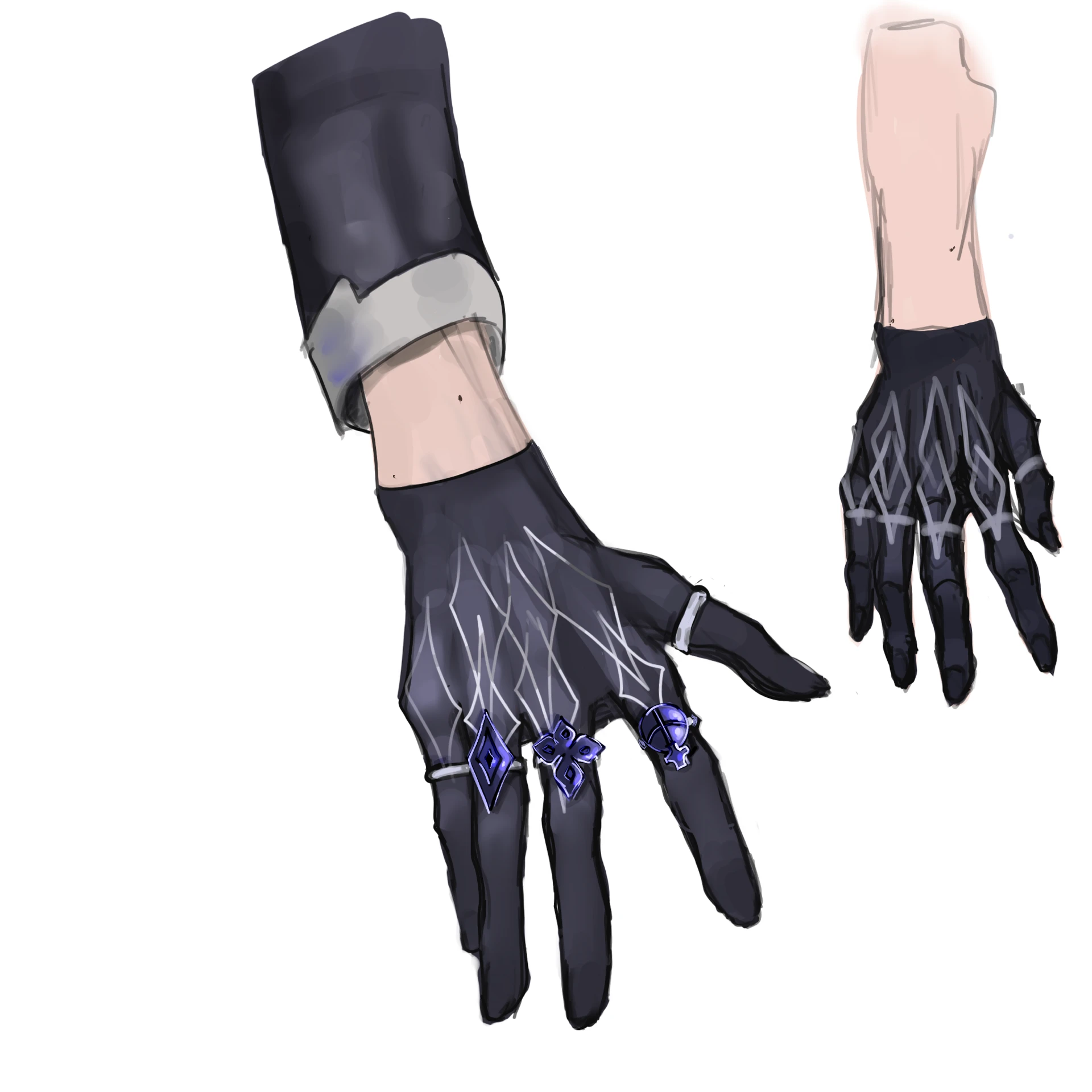 Pantalone’s hands study Genshin Impact | HoYoLAB