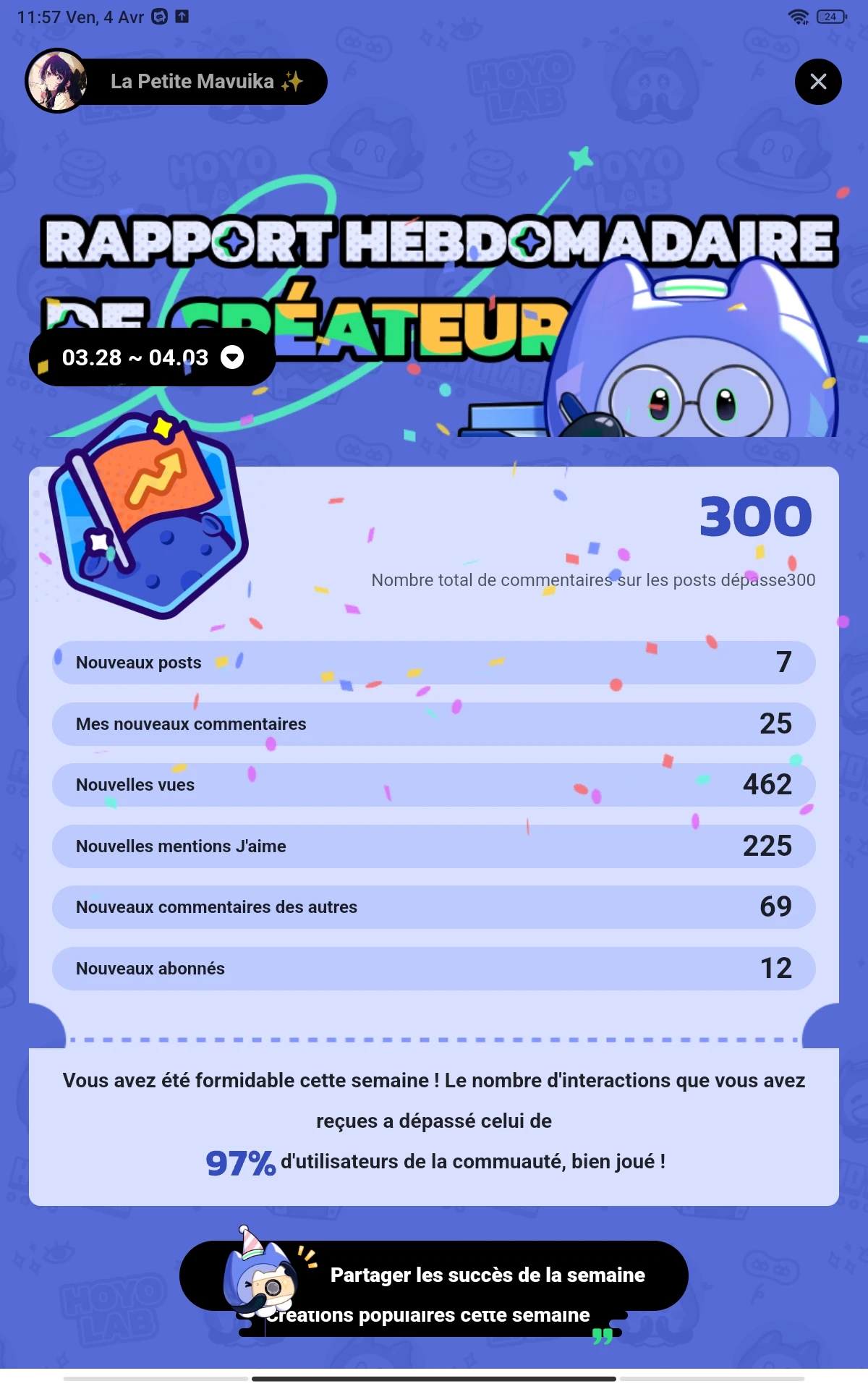 Rapport Hebdo 😊 Genshin Impact | HoYoLAB